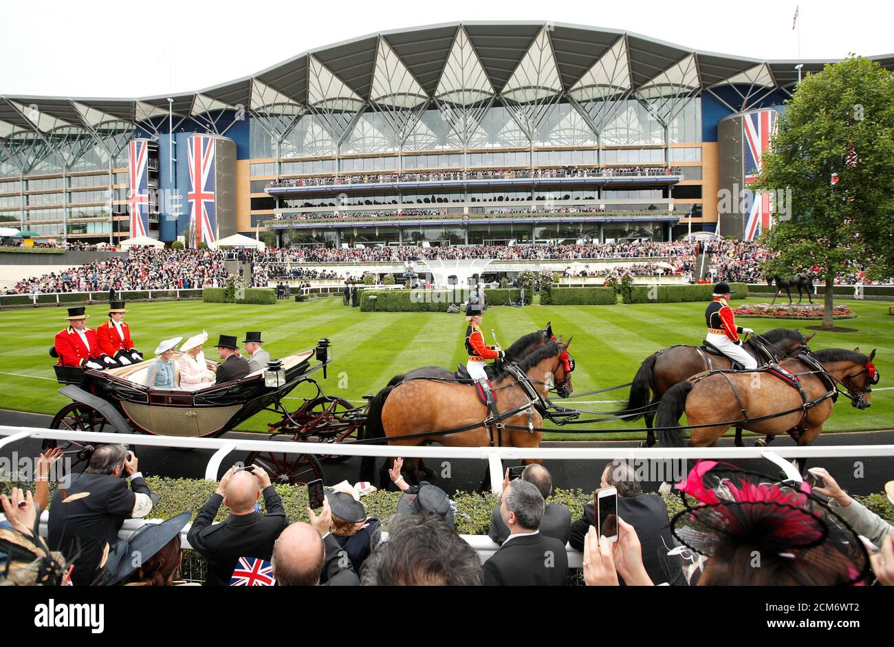 The royal procession arrives hi-res stock photography and images - Alamy