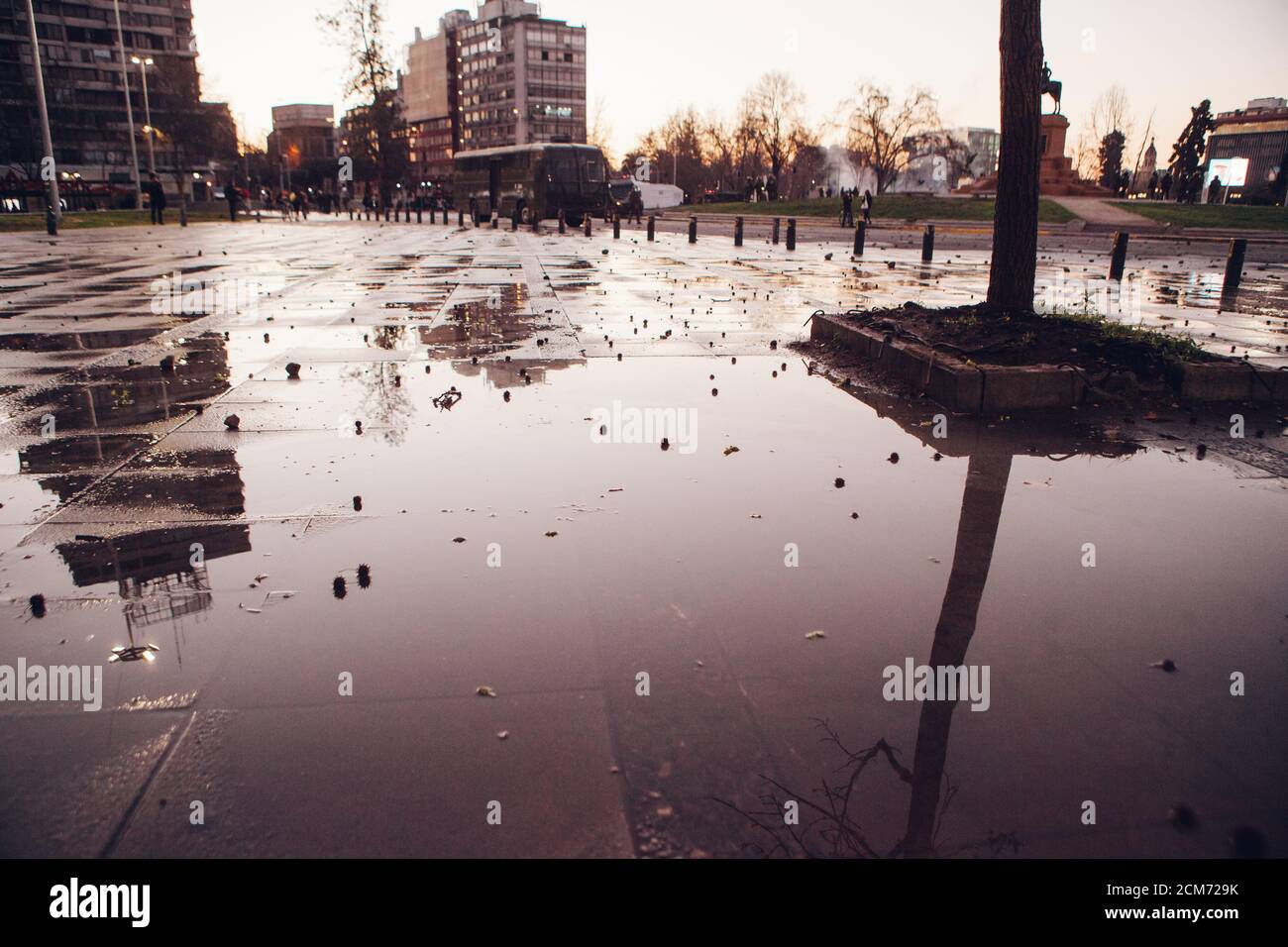 Police water cannons hi-res stock photography and images - Alamy