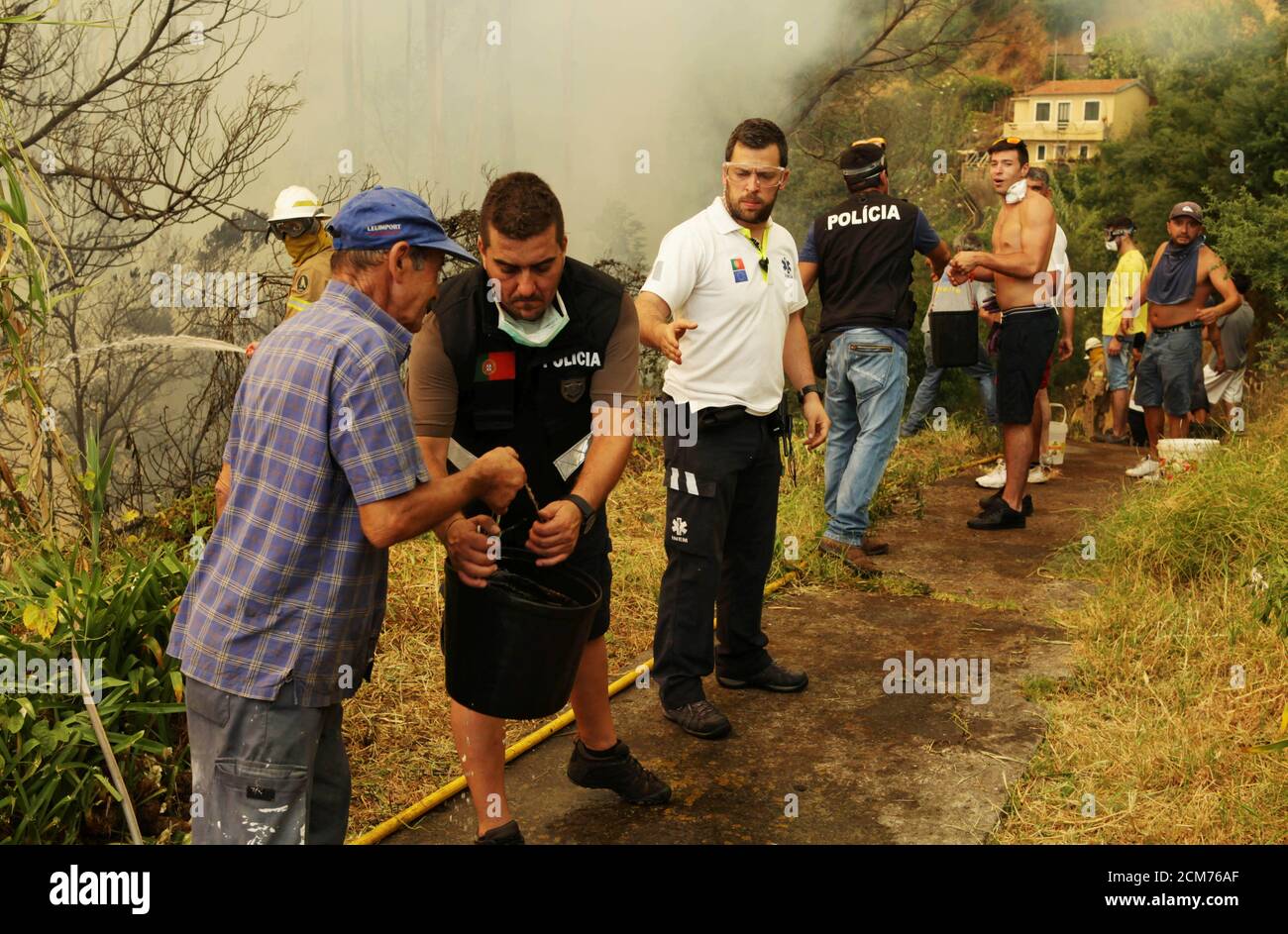 Police buckets hi-res stock photography and images - Alamy