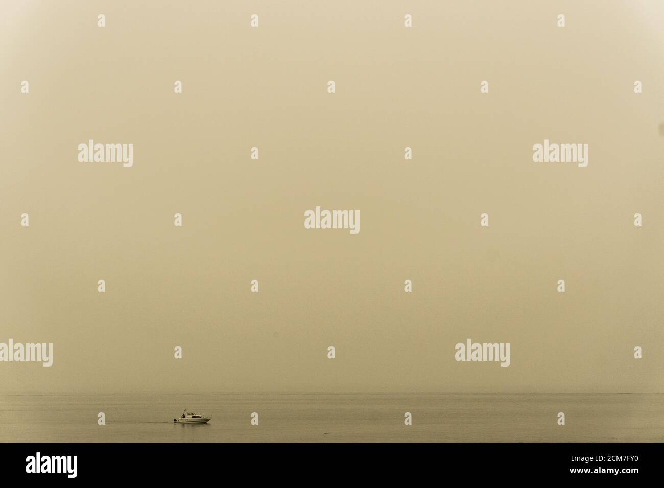 Forest fire haze over hi-res stock photography and images - Alamy