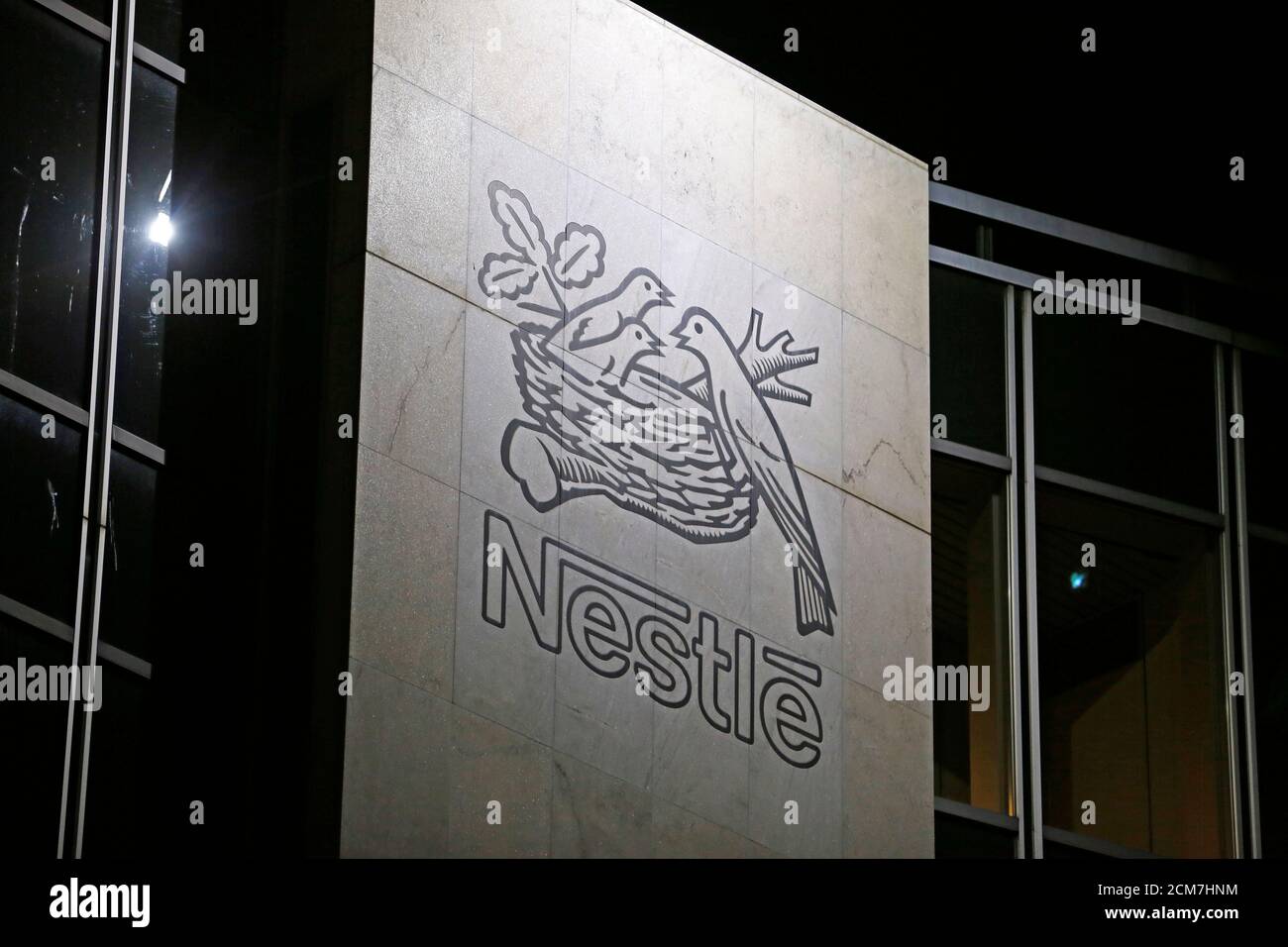 Nestle logo pictured on company hi-res stock photography and images - Alamy