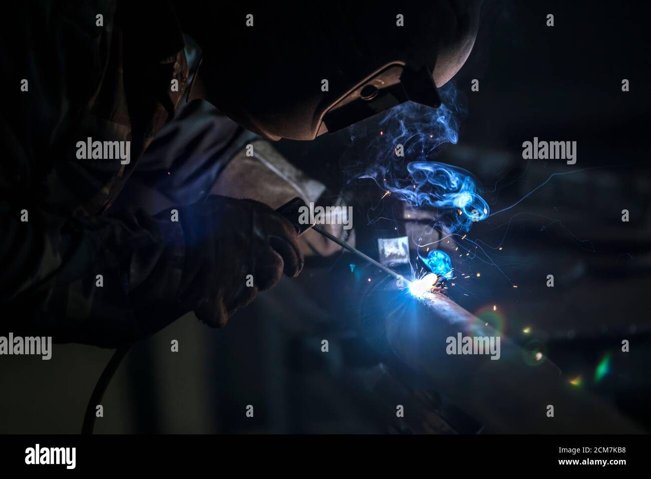 Welding face shield hi-res stock photography and images - Alamy