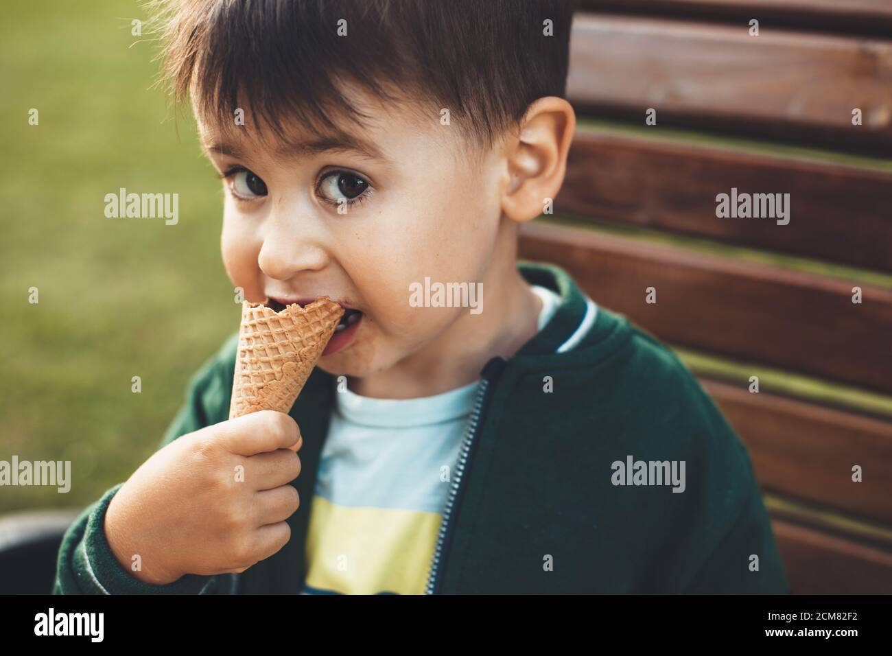 Boy cream ice hi-res stock photography and images - Alamy