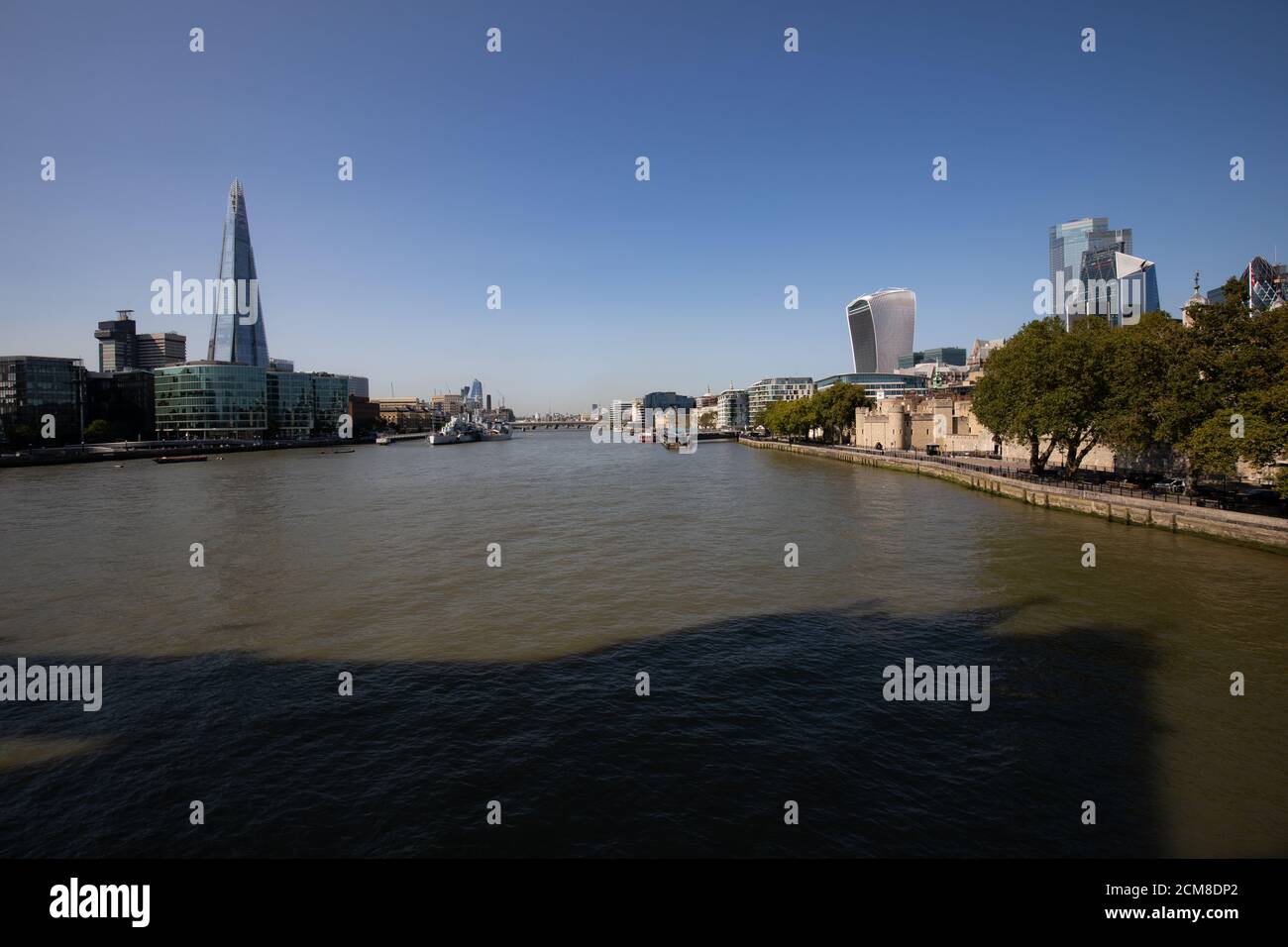 London skyline as seen from the River Thames Stock Photo - Alamy