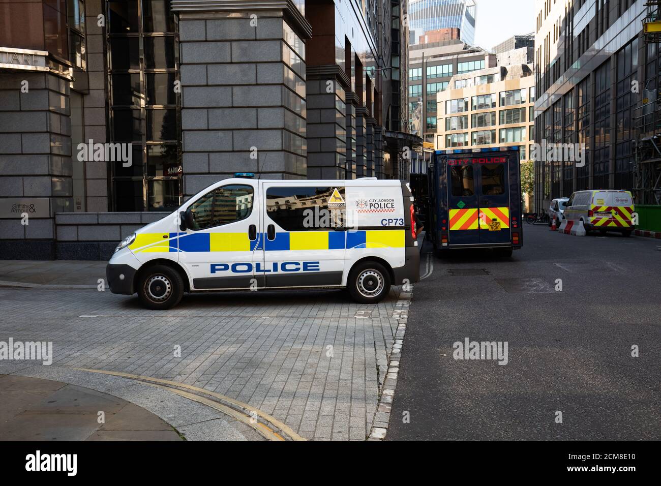 Police van parked in a side street in London, UK Stock Photo - Alamy