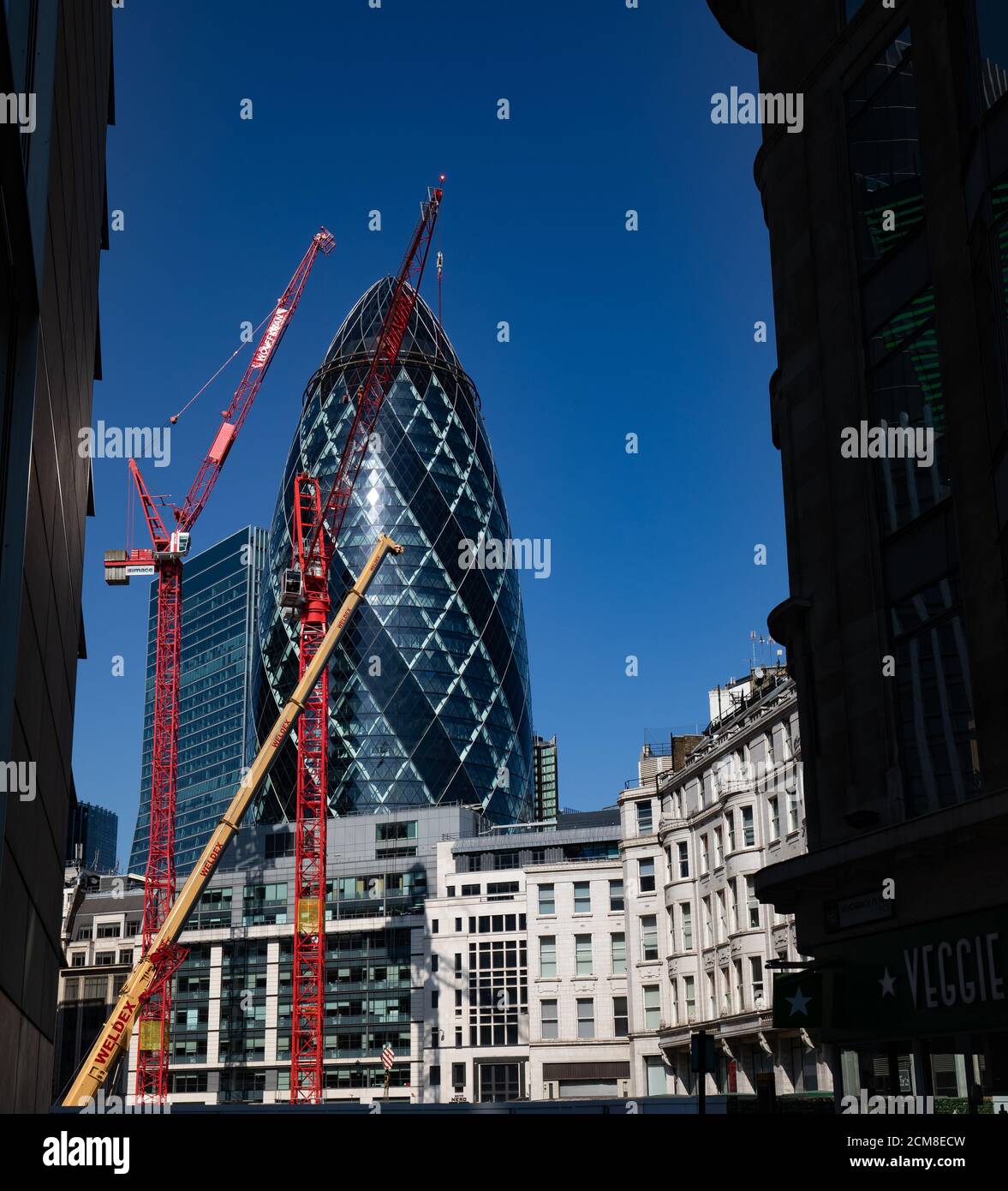 A view of the Gherkin building n London, UK Stock Photo - Alamy