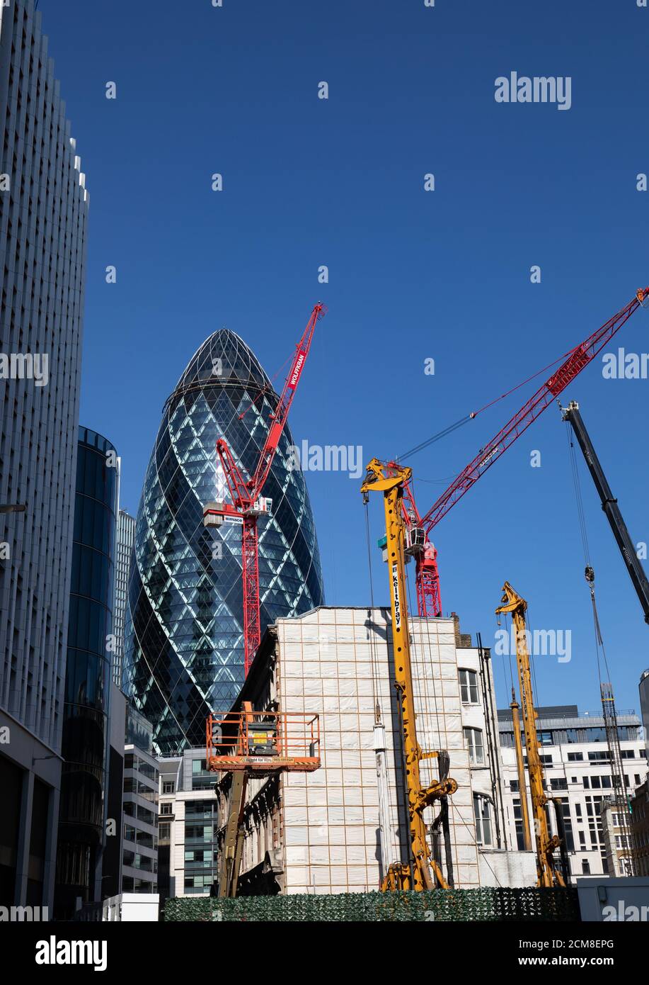 A view of the Gherkin building n London, UK Stock Photo - Alamy