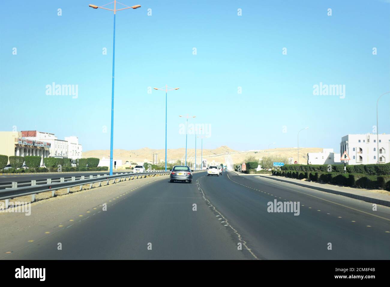 Oman to Nizwa city highway road travel. Muscat, Oman : 24-09-2020 Stock ...
