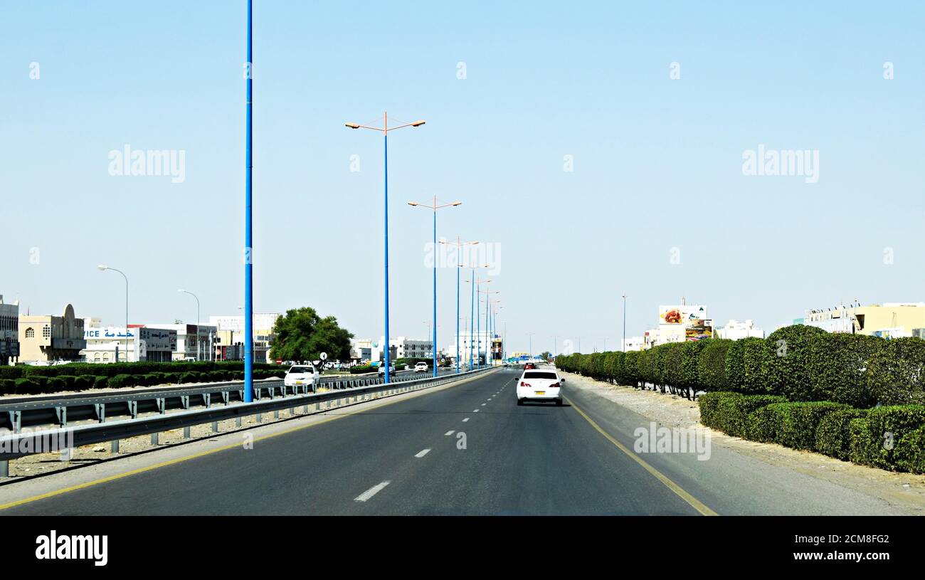Muscat road highway qaboos hi-res stock photography and images - Alamy