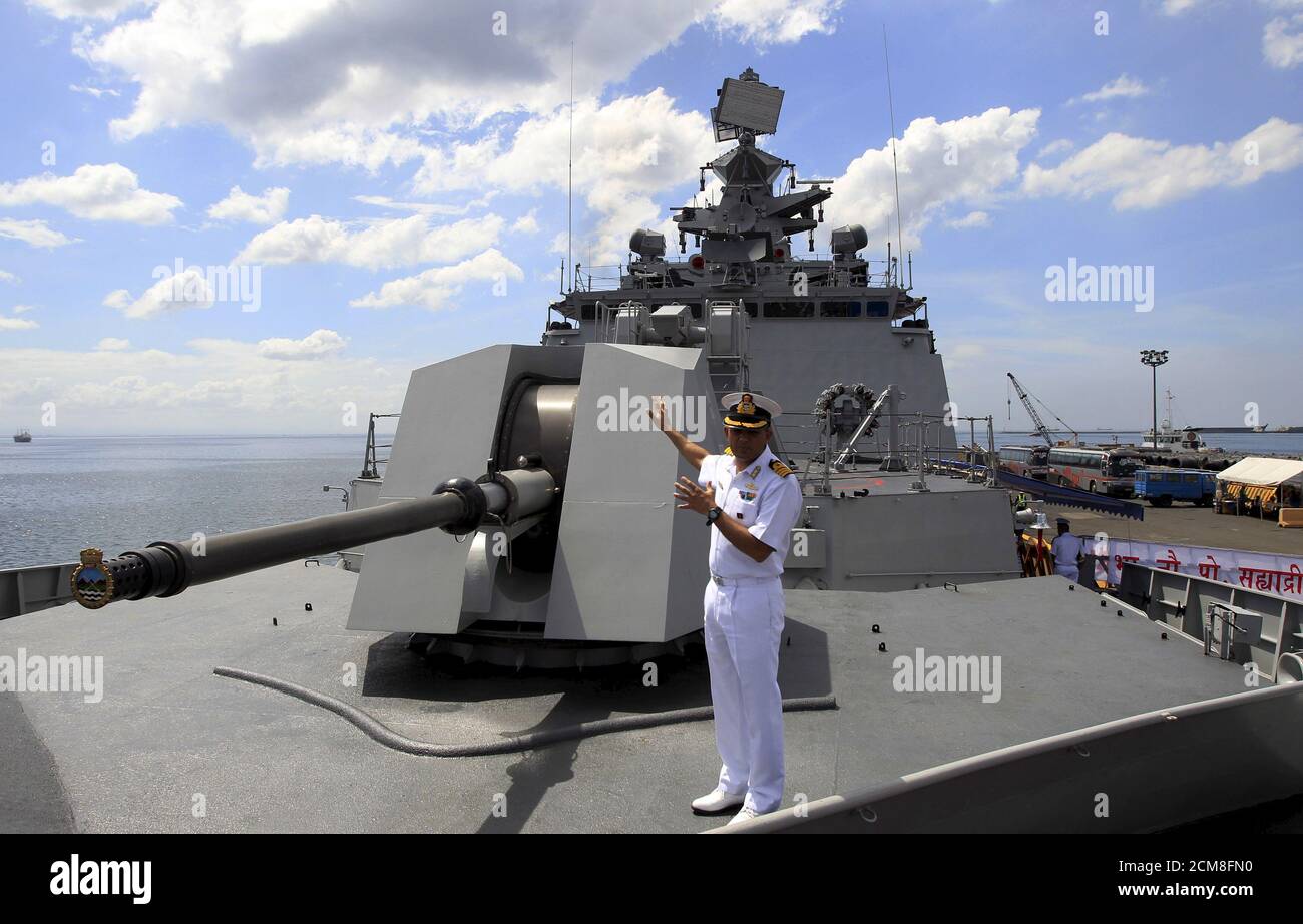 Indian navy shivalik class stealth frigate hi-res stock photography and ...