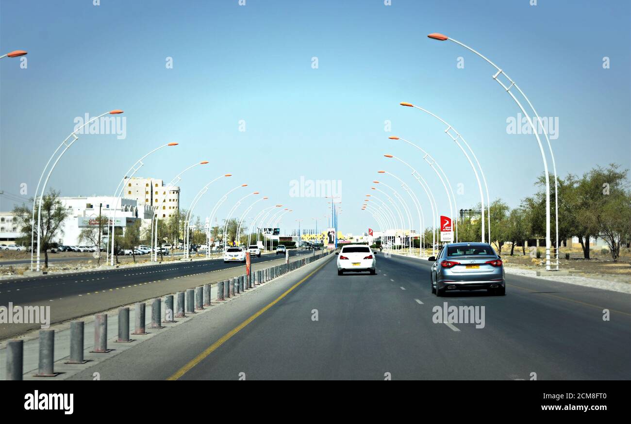 Muscat road highway qaboos hi-res stock photography and images - Alamy