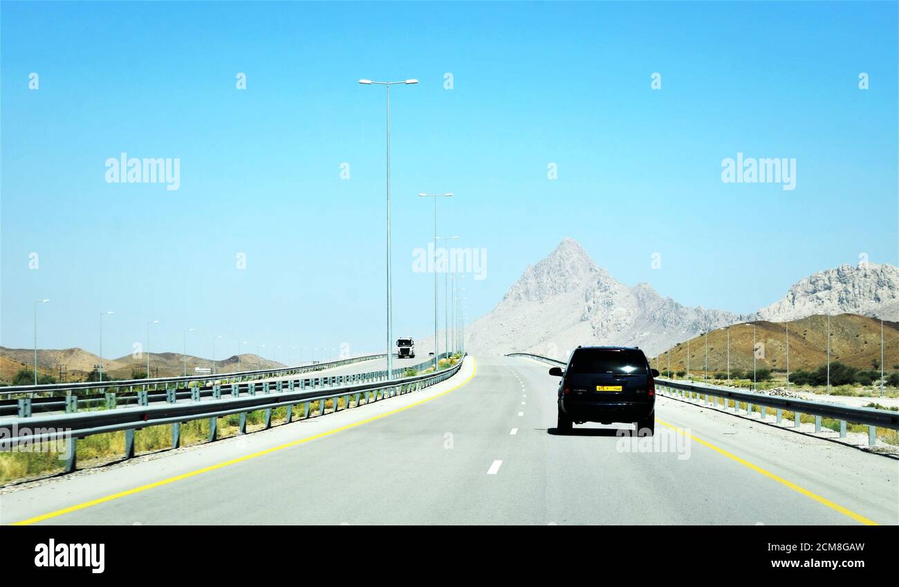 Muscat road highway qaboos hi-res stock photography and images - Alamy