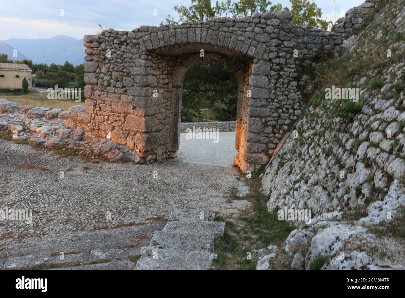 Arpino, Italy - September 16, 2020: The acropolis of the ancient Stock ...