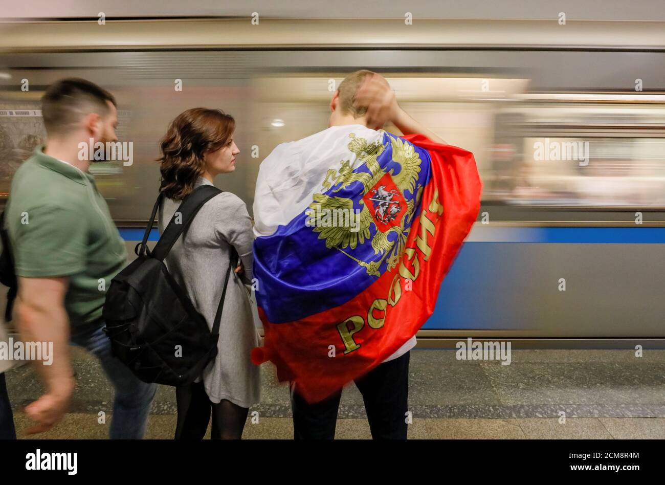 Football fans train station hi-res stock photography and images - Alamy