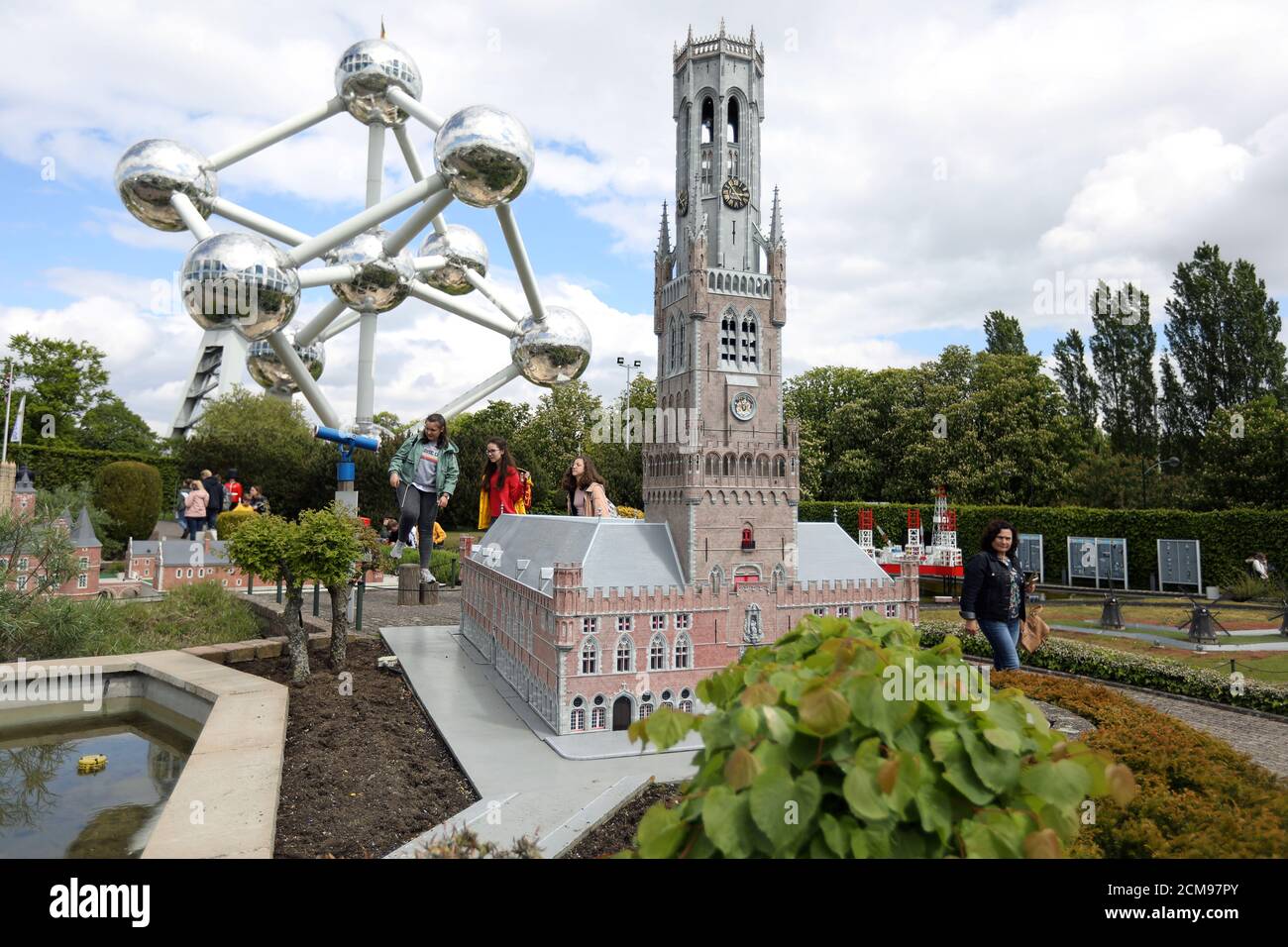 Brussels belgium atomium mini europe hi-res stock photography and ...