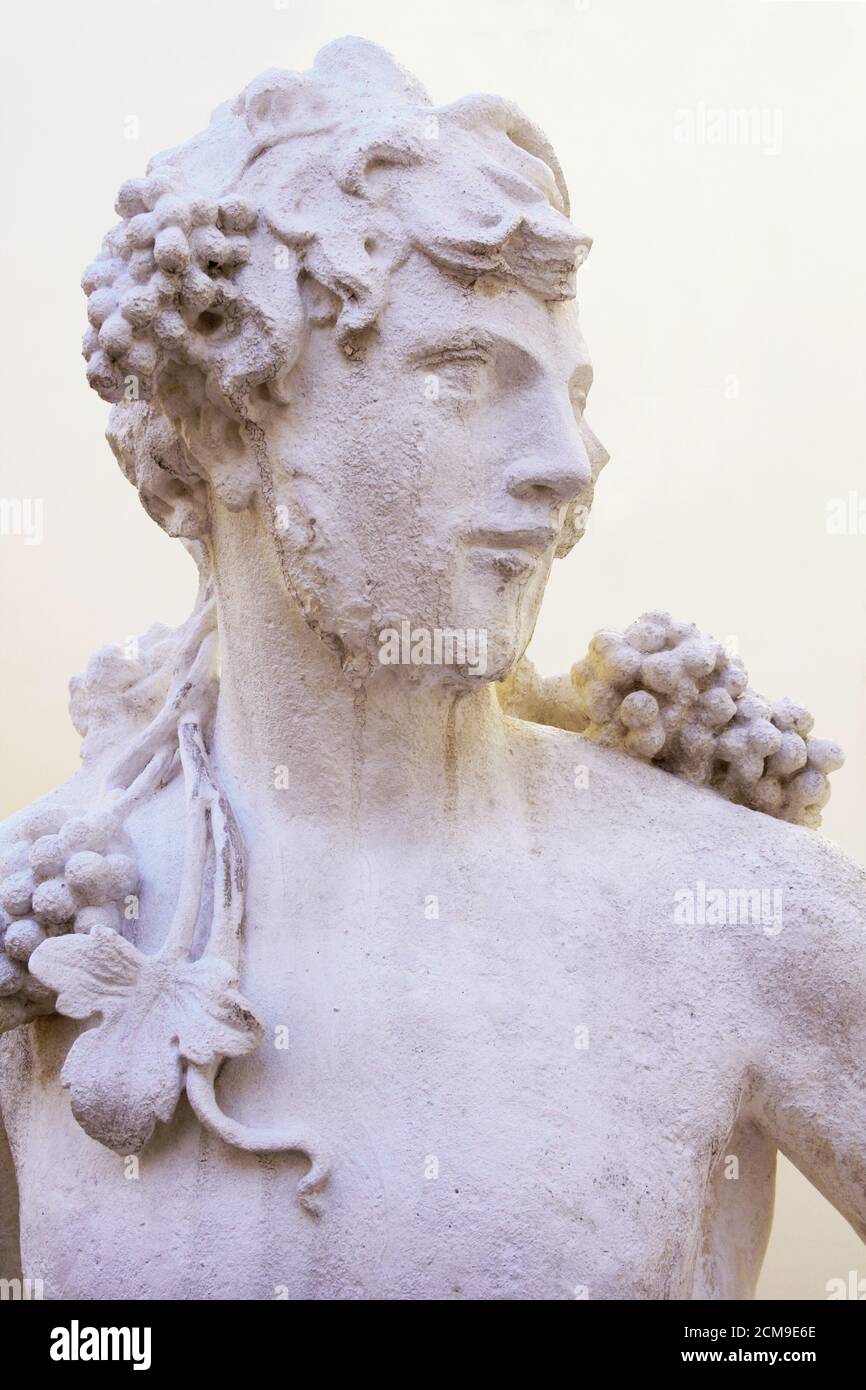 Bacchus grapes statue hi-res stock photography and images - Alamy