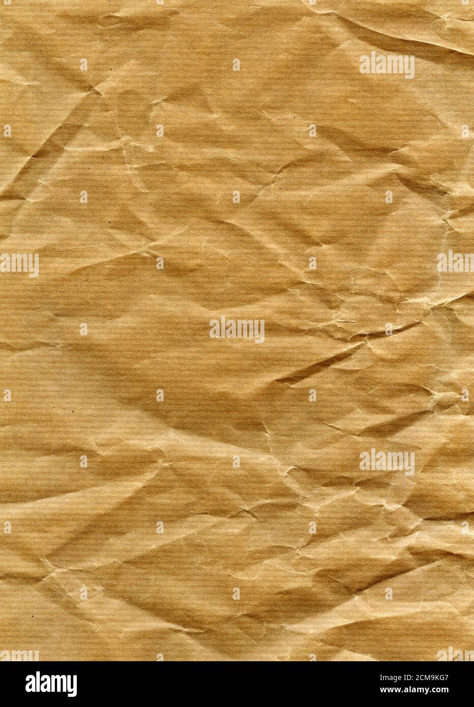 Textured striped crumpled packaging brown paper background Stock Photo ...