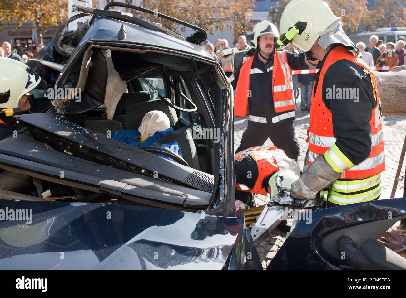 Road Safety in Crash Simulation Stock Photo - Alamy