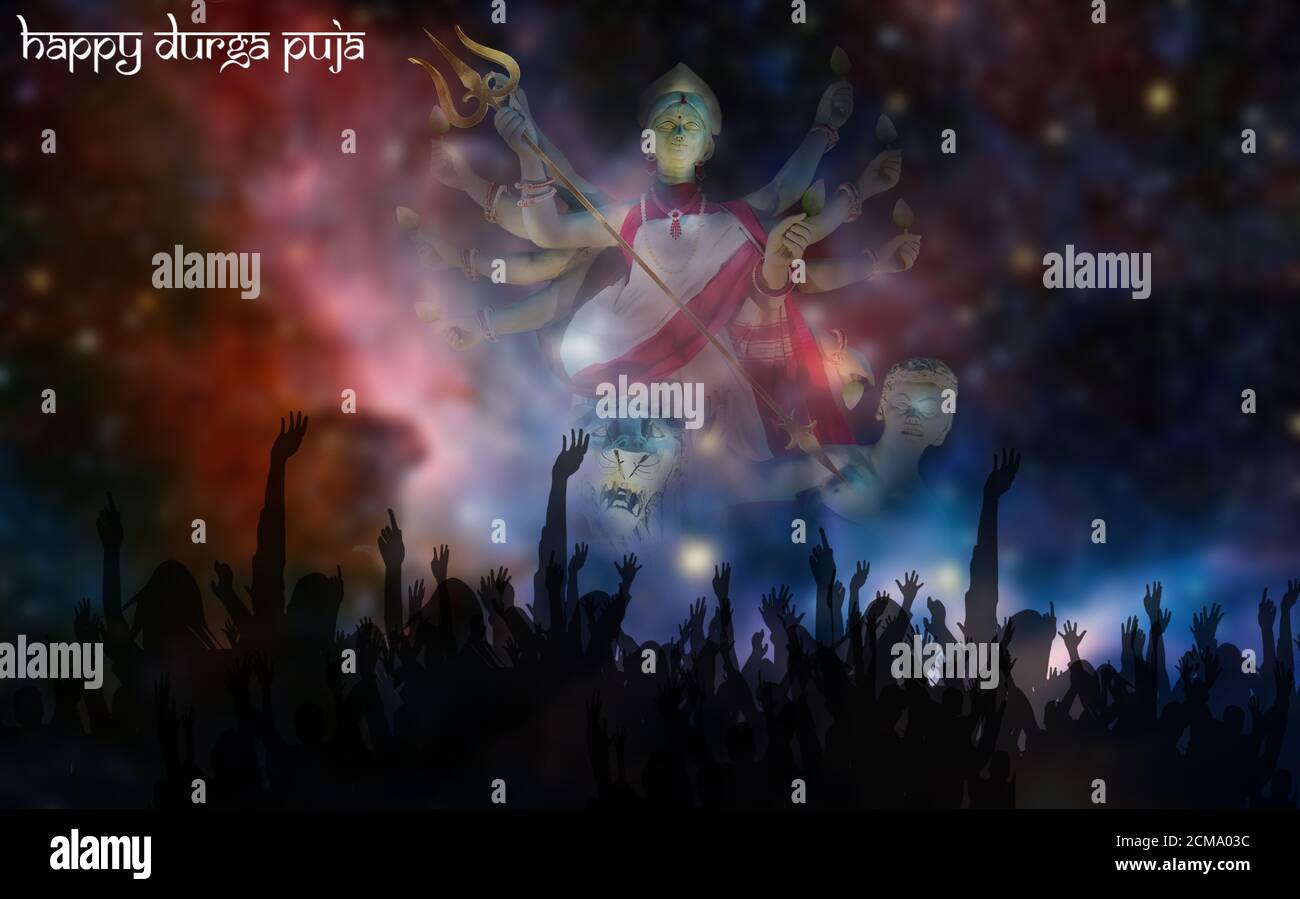 happy Durga puja advertisement, Kolkata durga puja, Navaratri, Dussehra ...