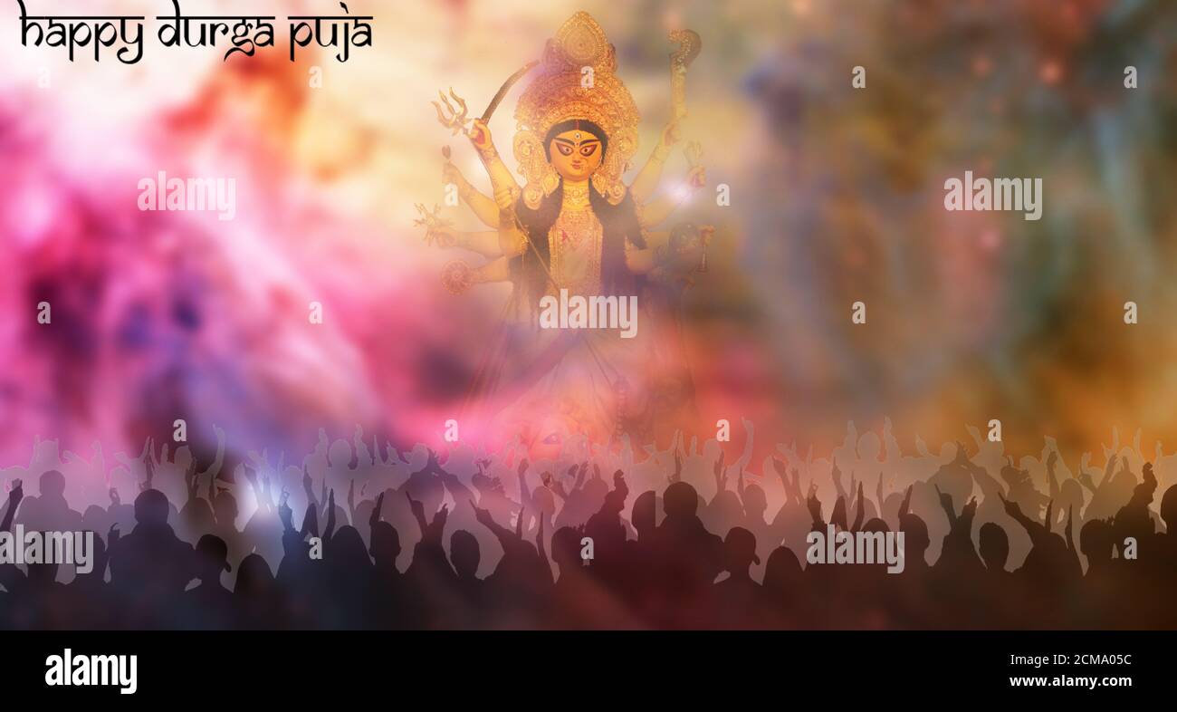 happy Durga puja advertisement, Kolkata durga puja, Navaratri, Dussehra ...