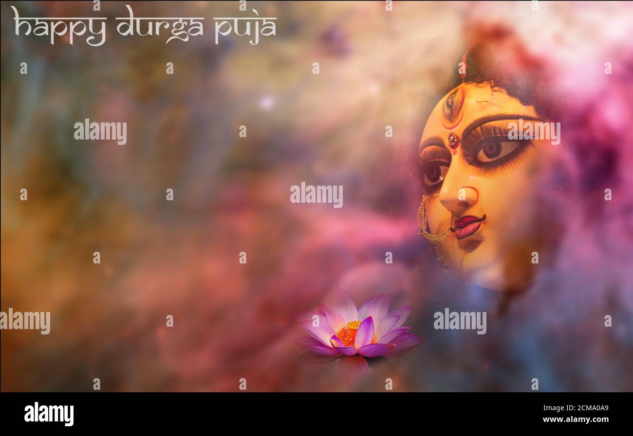 happy Durga puja advertisement, Kolkata durga puja, Navaratri, Dussehra ...