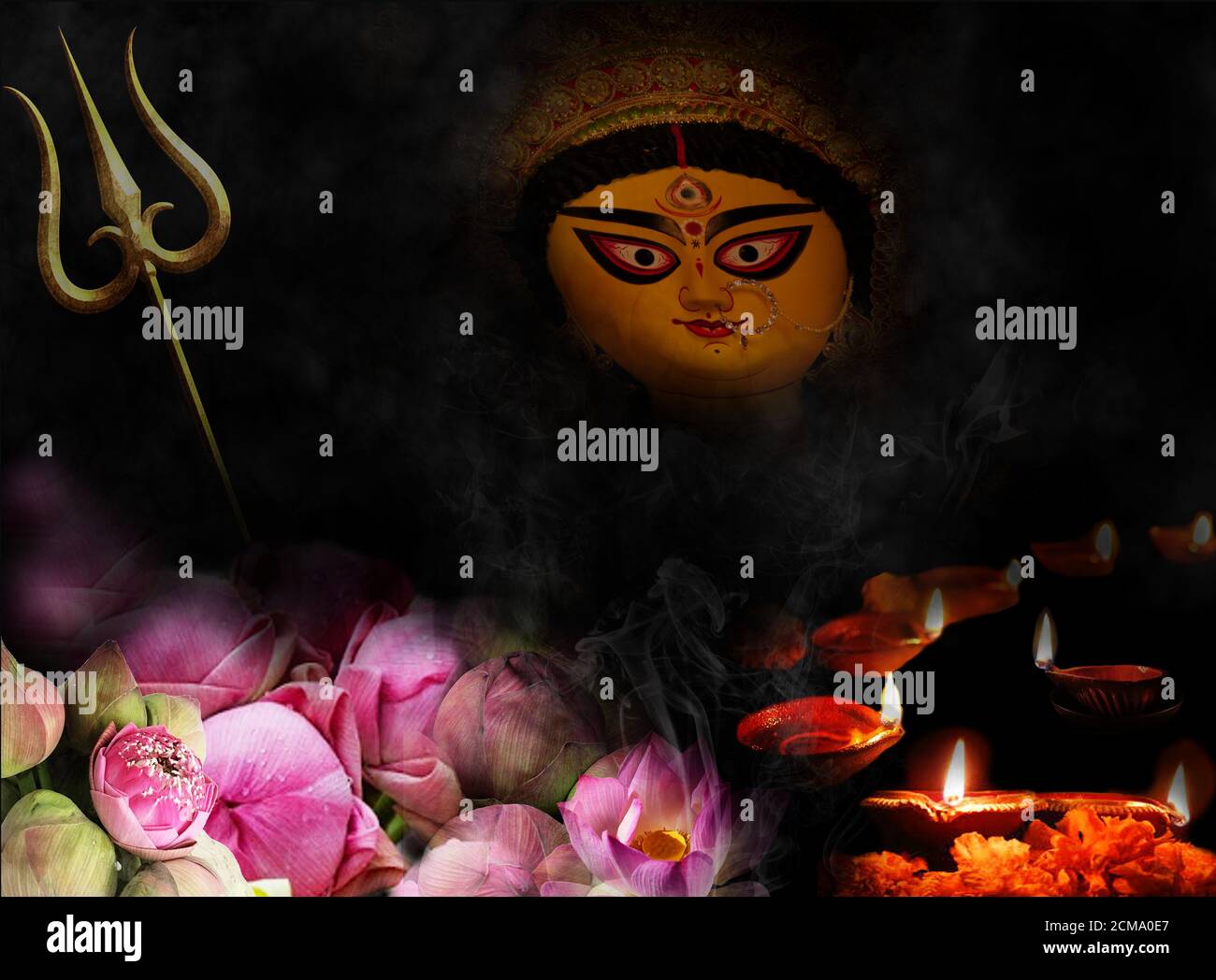 happy Durga puja advertisement, Kolkata durga puja, Navaratri, Dussehra ...