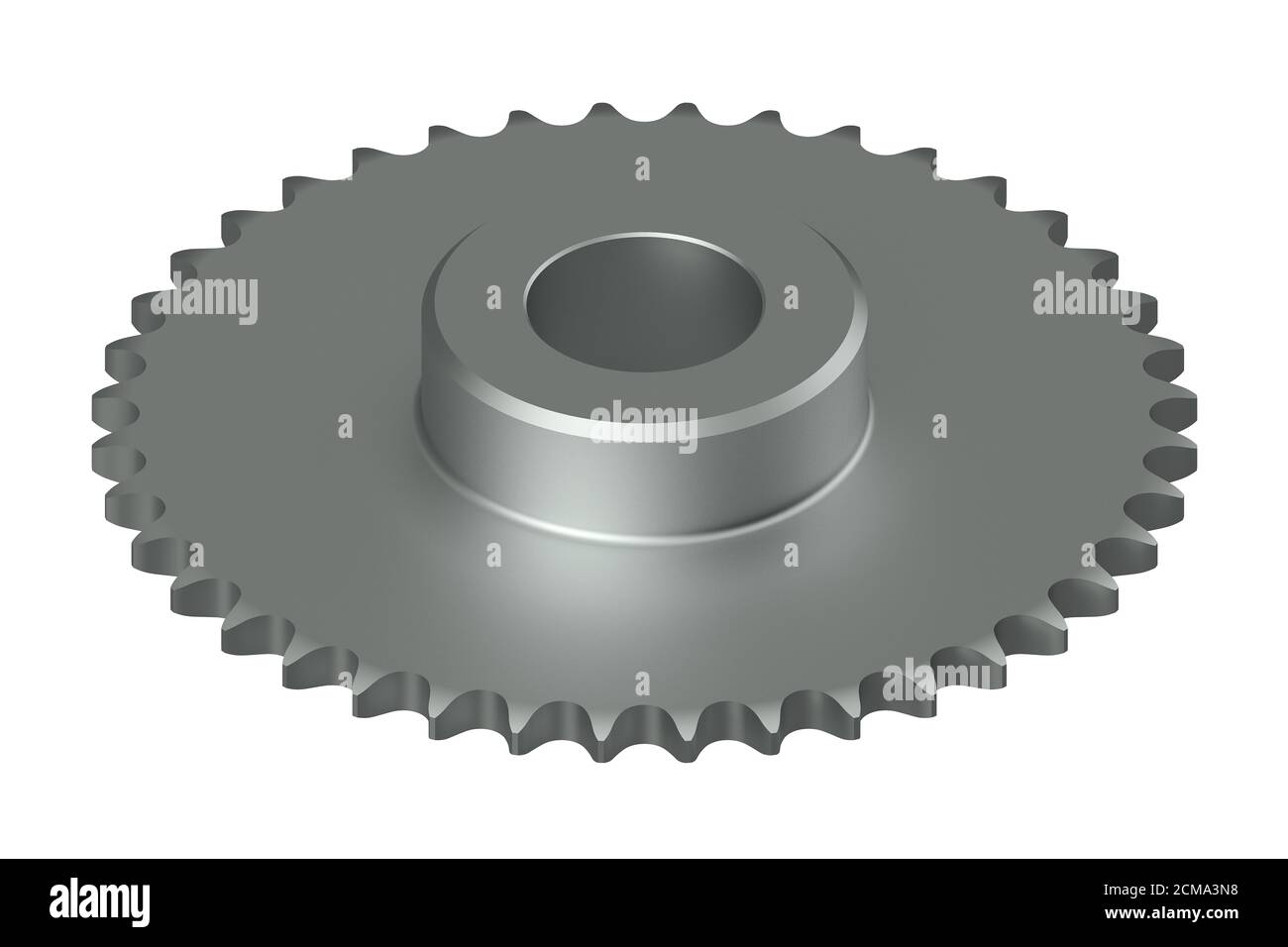 Chain wheel. Machinery parts. 3D illustration Stock Photo - Alamy