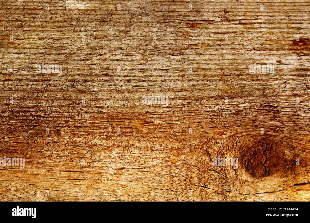 Weathered textured wooden rough plank background Stock Photo - Alamy
