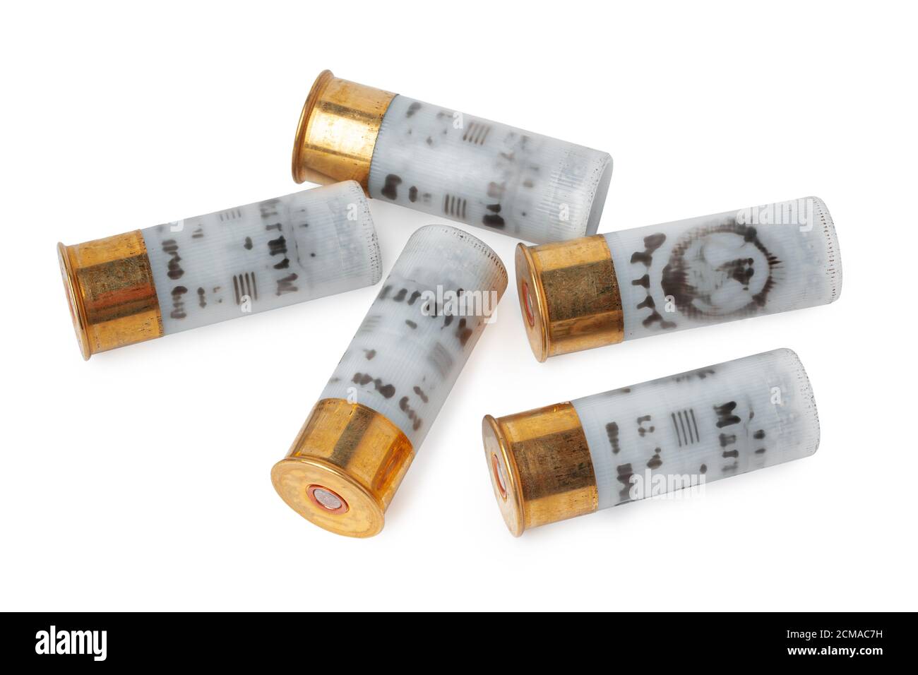 Shotgun shell cartridge isolated on white background Stock Photo - Alamy
