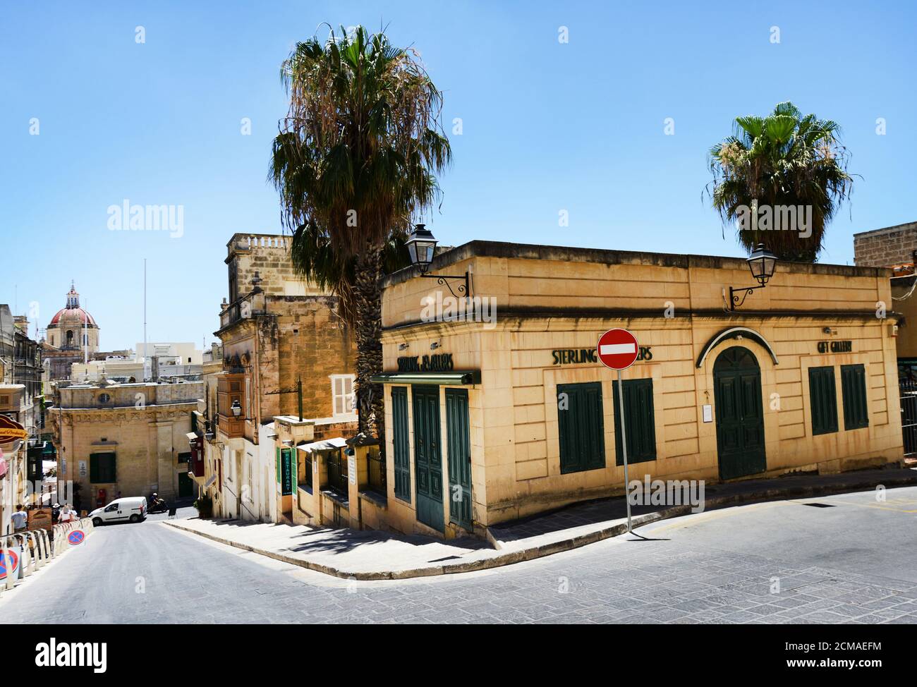 Beautiful old buildings in Gozo, Malta Stock Photo - Alamy