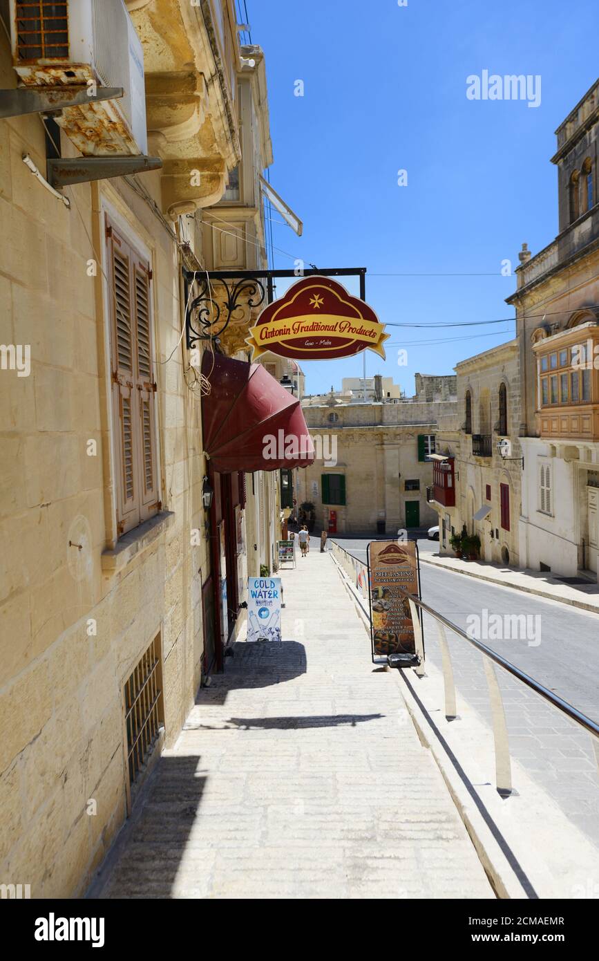 Beautiful old buildings in Gozo, Malta Stock Photo - Alamy