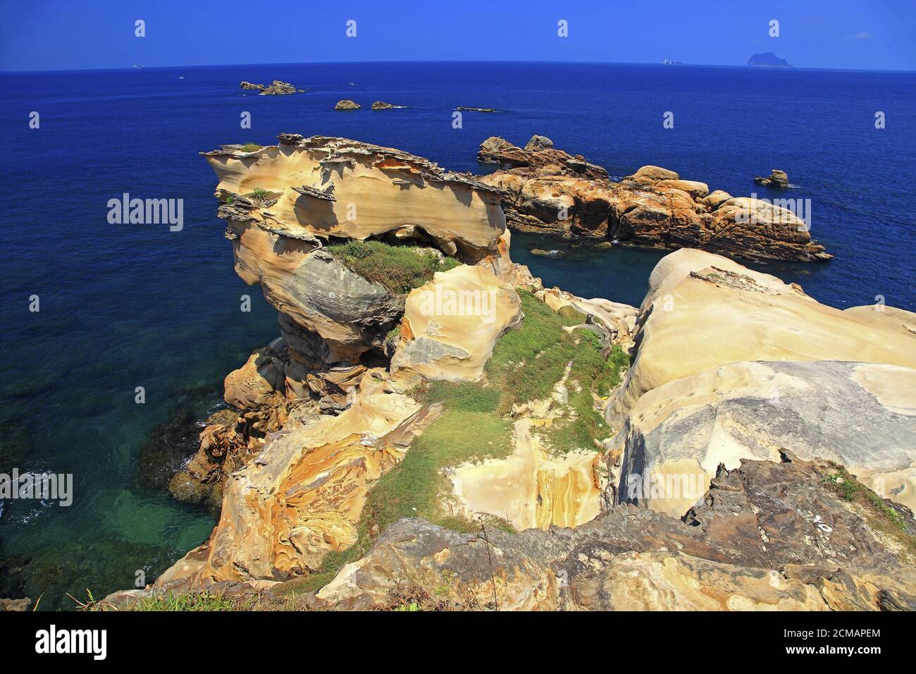 New Taipei Taipei Wanli Turtle Roar Coast Taiwan Stock Photo - Alamy