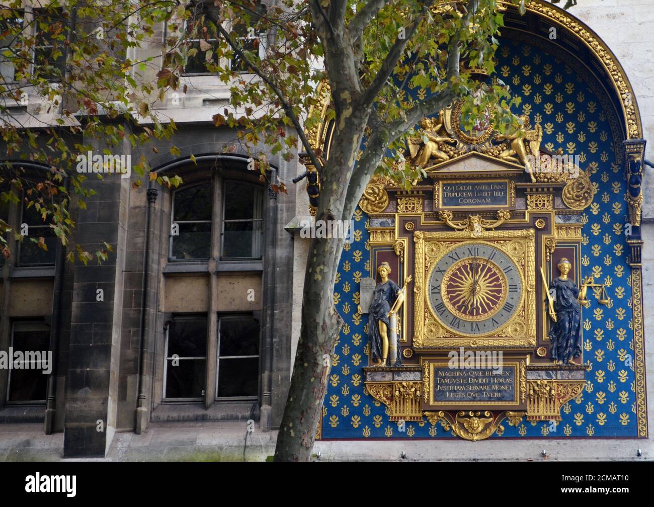 Paris, France - Old Street Clock Stock Photo - Alamy