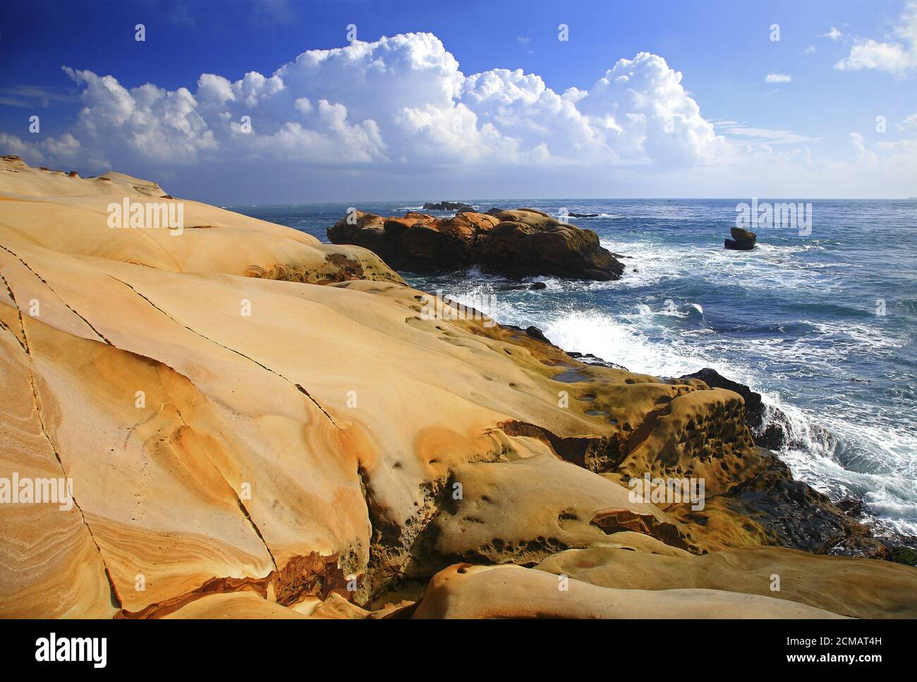 New Taipei Taipei Wanli Turtle Roar Coast Taiwan Stock Photo - Alamy