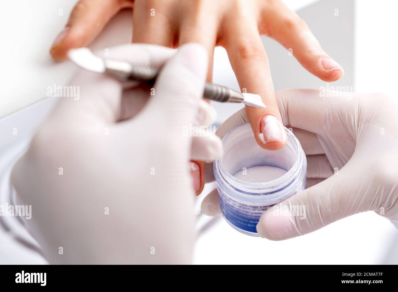Powder application procedure hi-res stock photography and images - Alamy