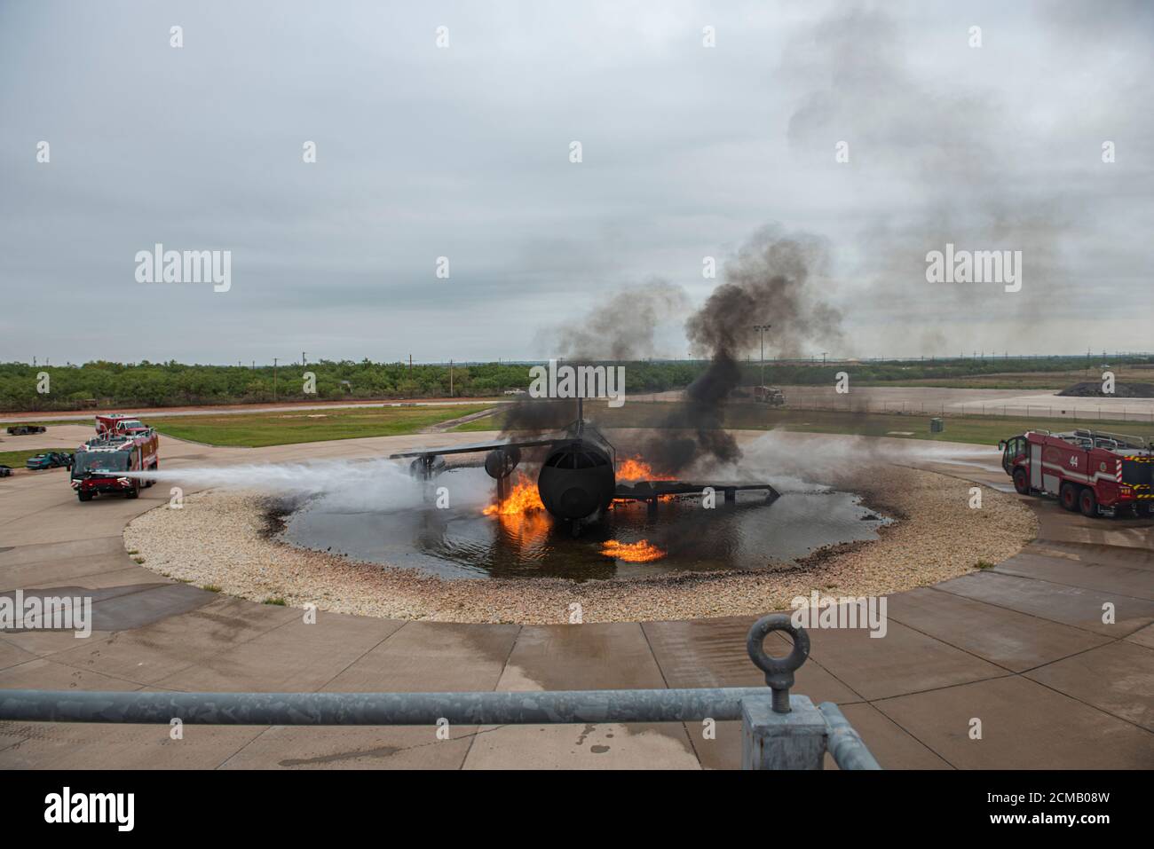Two 7th Civil Engineer Squadron Rosenbauer Panther fire trucks ...