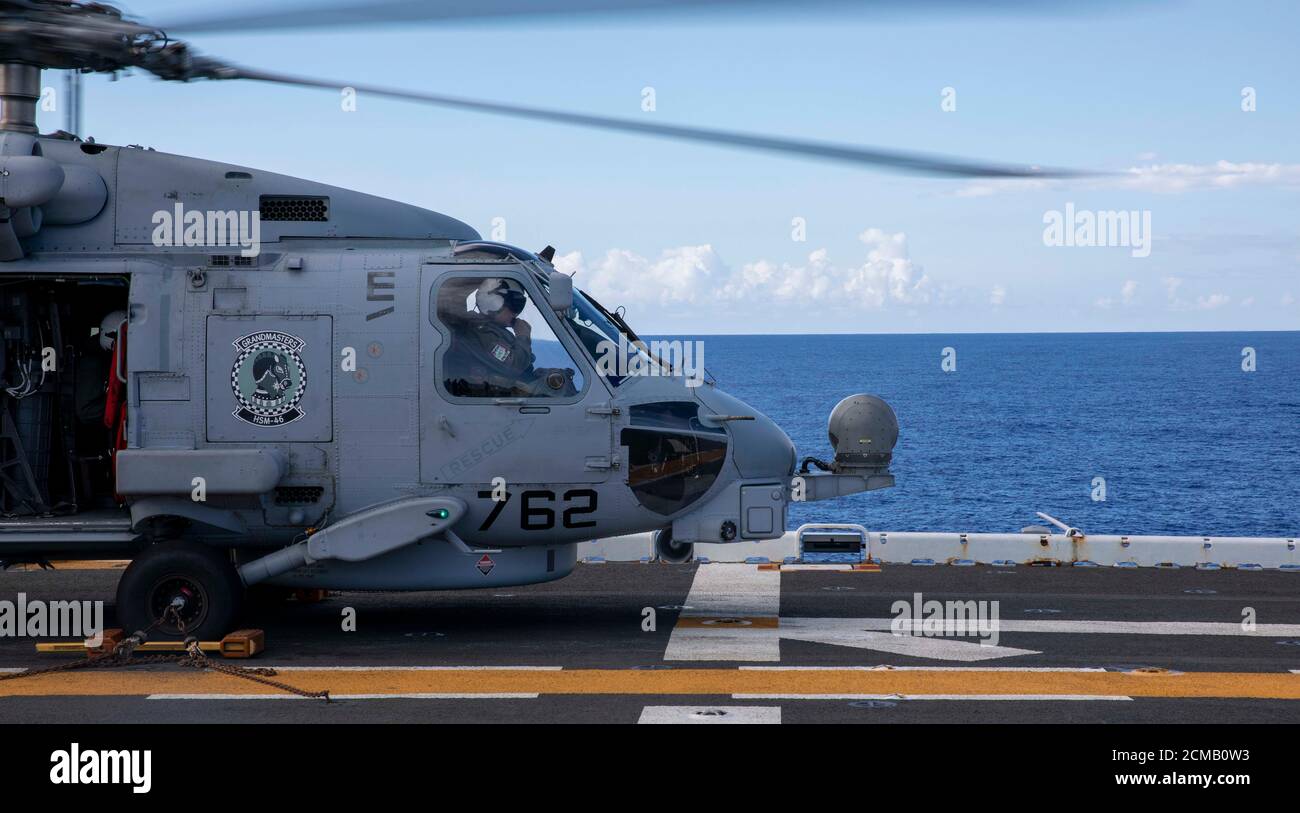 200913-N-DQ787-1051 ATLANTIC OCEAN (Sept. 13, 2020) Capt. Kevin Zayac ...