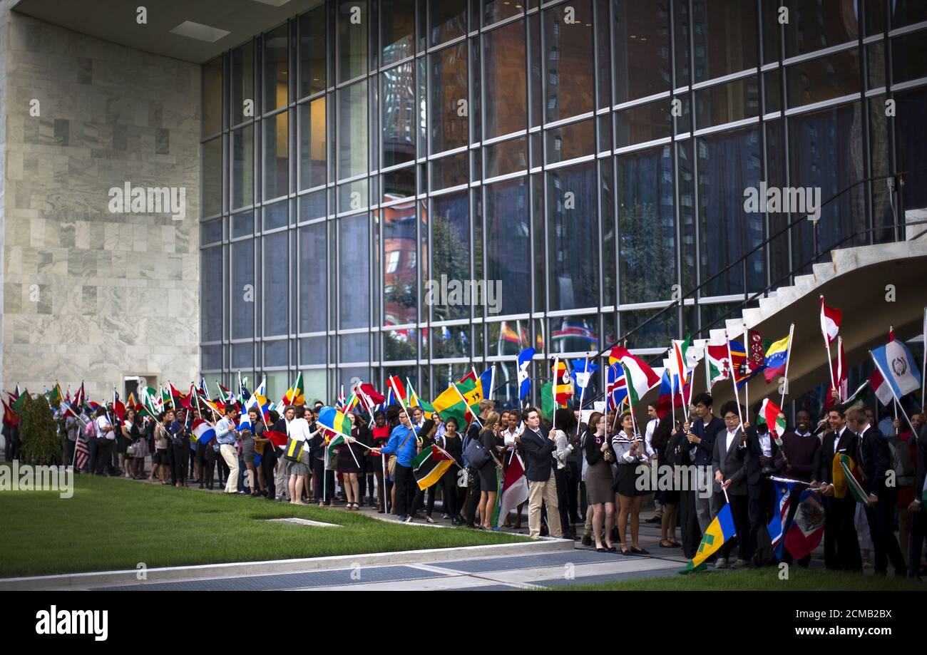 Peace bell ceremony flags hi-res stock photography and images - Alamy