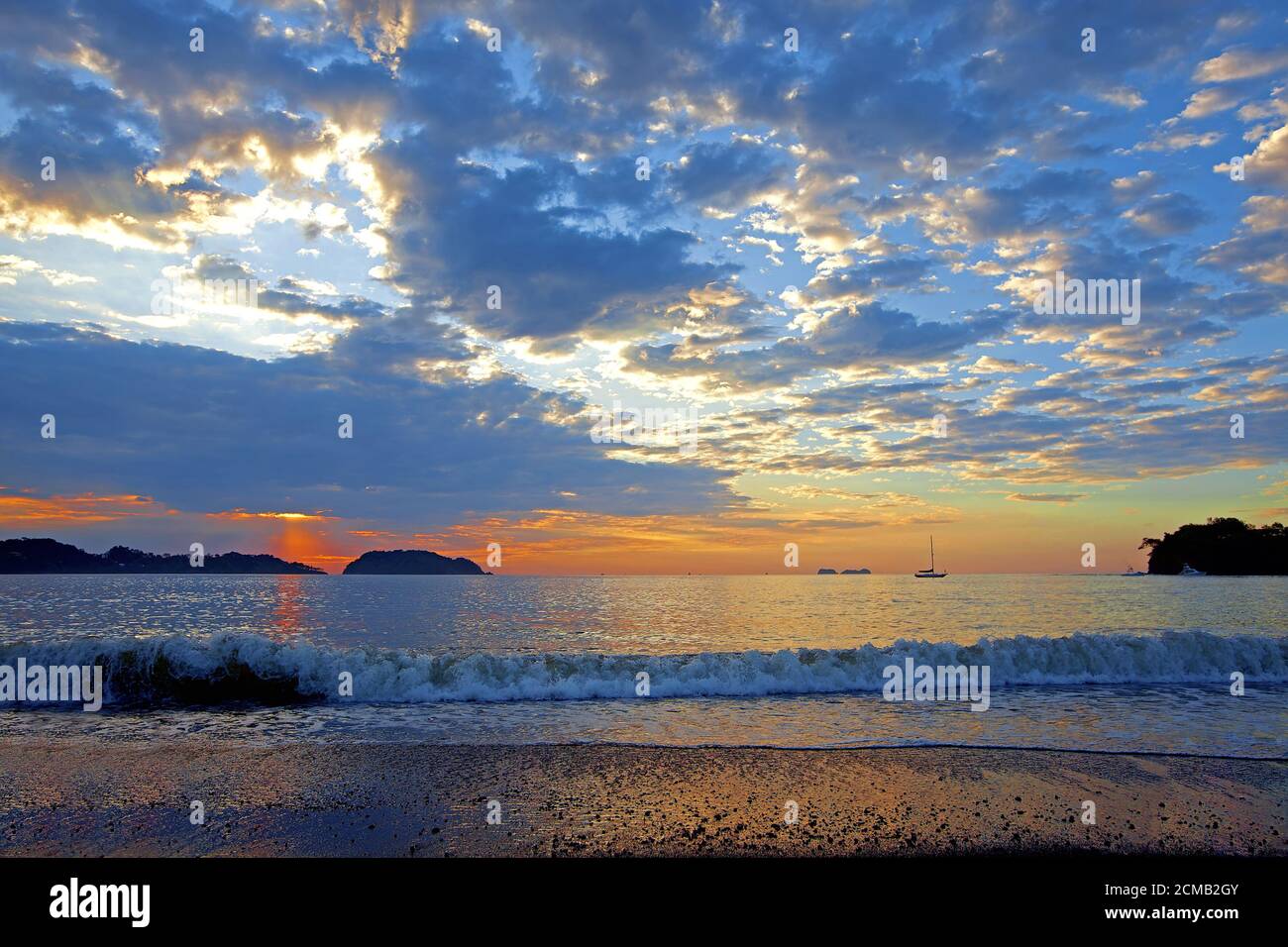 Sunset in Guanacaste Stock Photo - Alamy