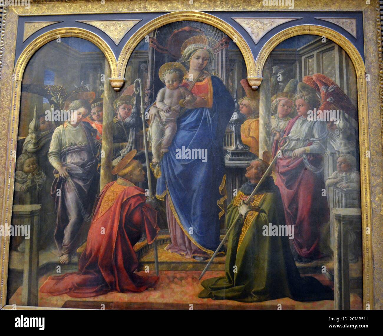 Paris, France - Le Louvre Fra Angelico Painting Stock Photo - Alamy