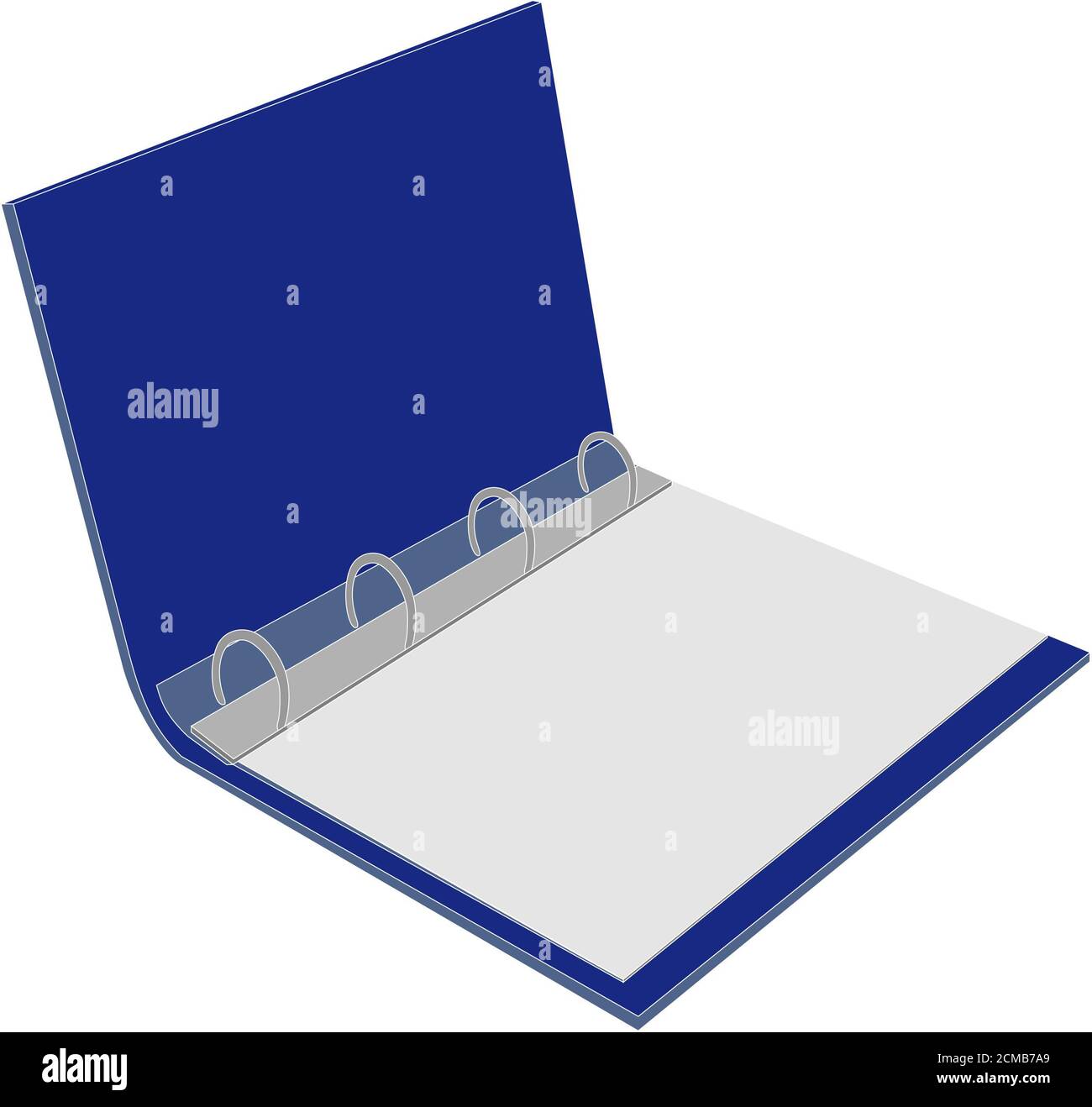 Blue file folder paper vector Cut Out Stock Images & Pictures - Alamy