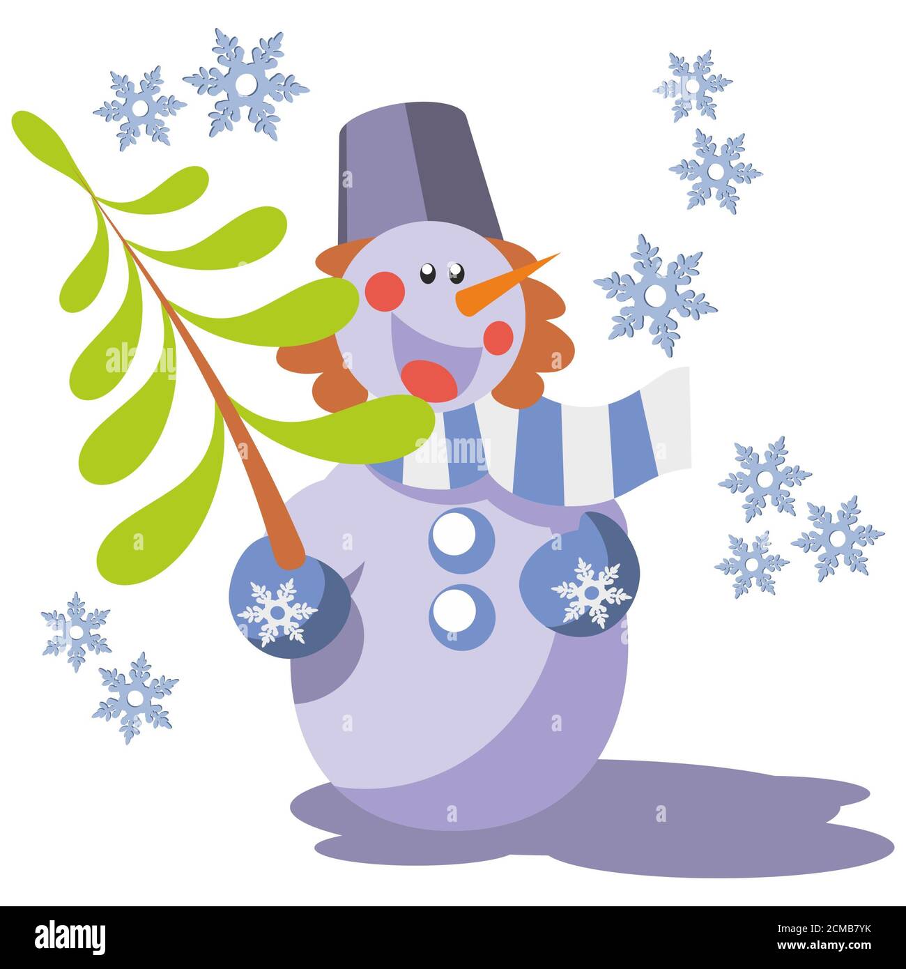 Snowman color 07 Stock Photo - Alamy