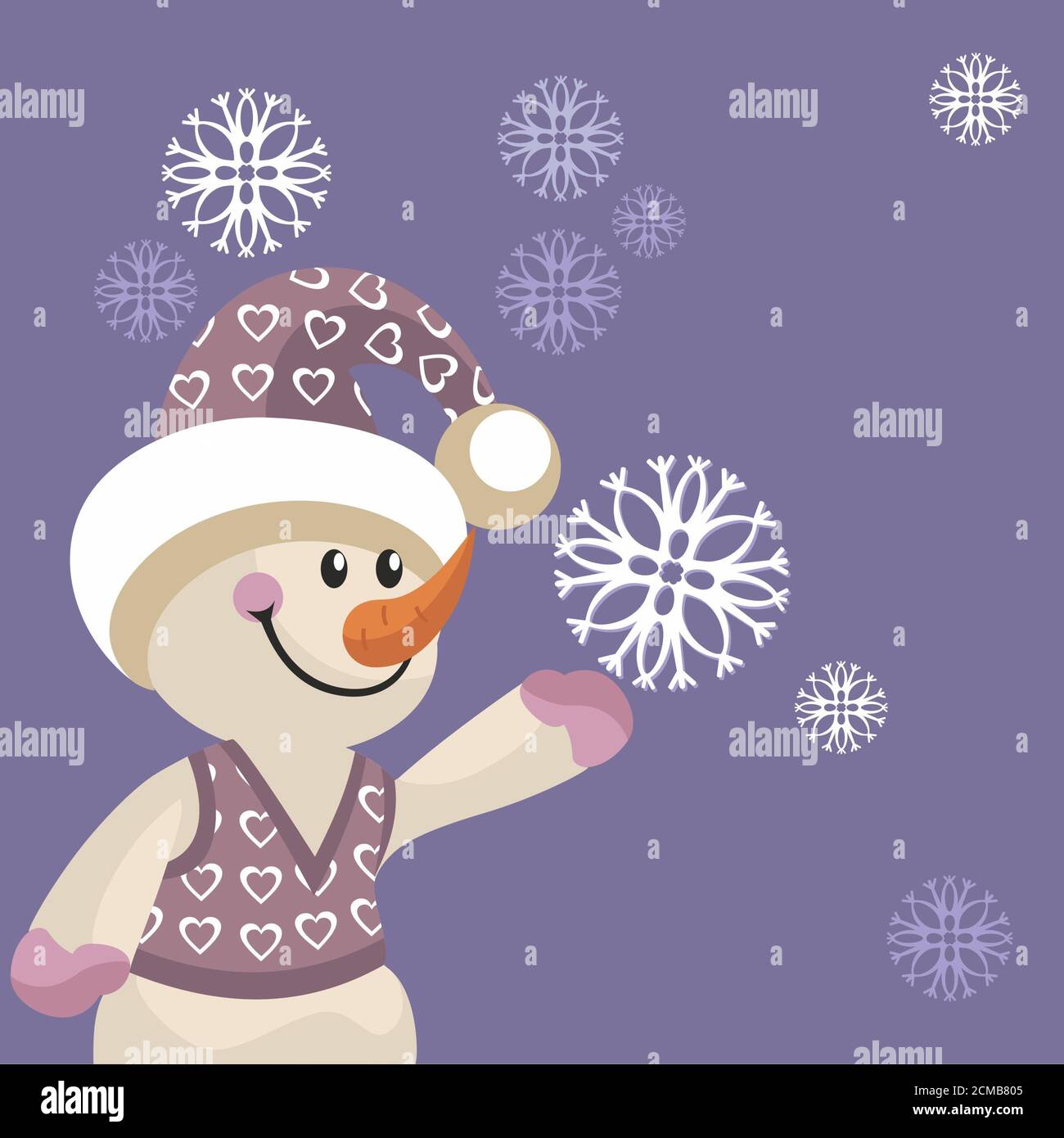 Snowman color 12 Stock Photo - Alamy