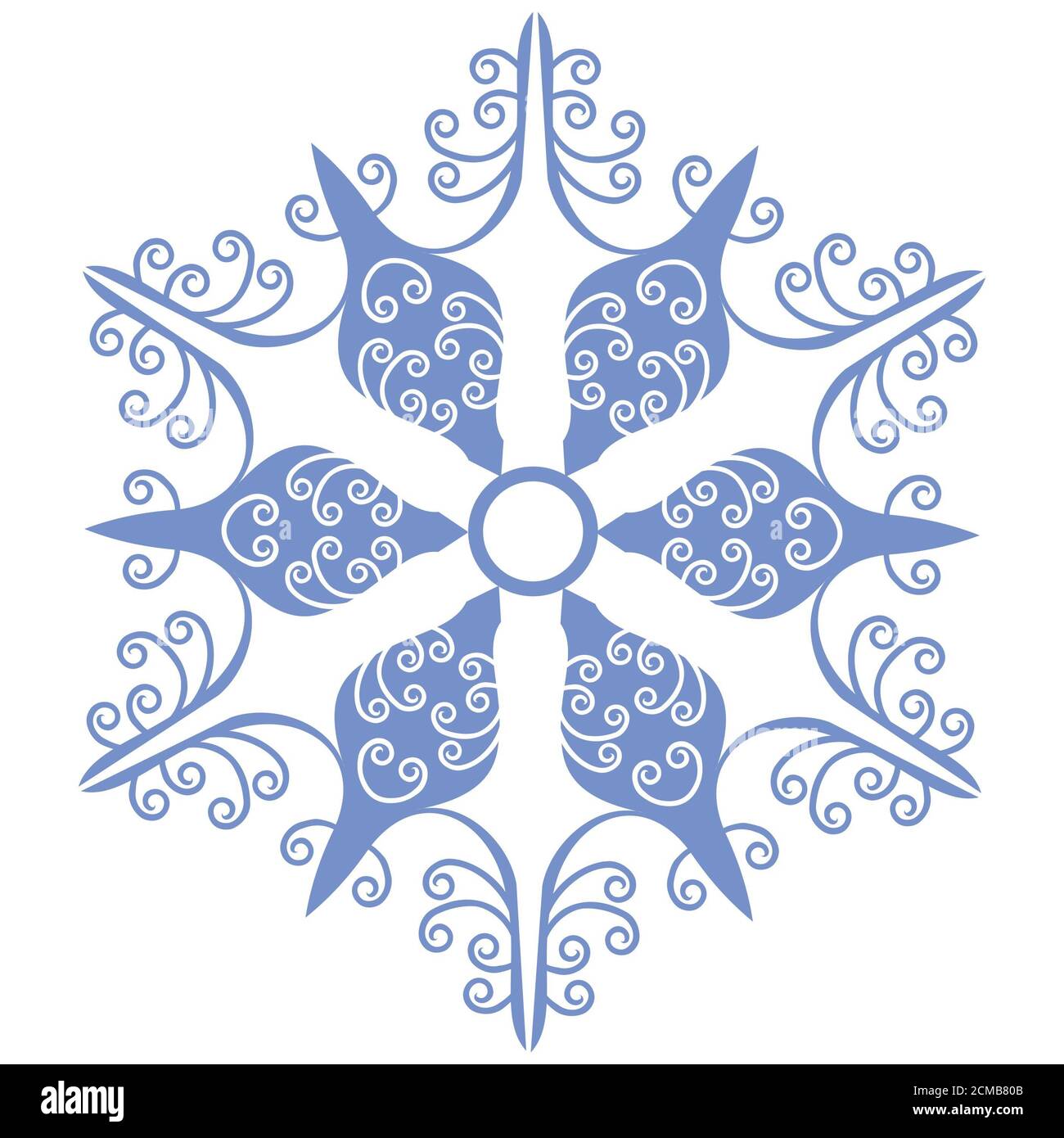 Isolated snowflake 01 Stock Photo - Alamy