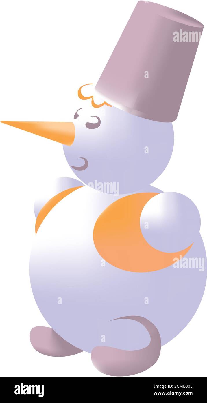 Snowman color 02 Stock Photo - Alamy