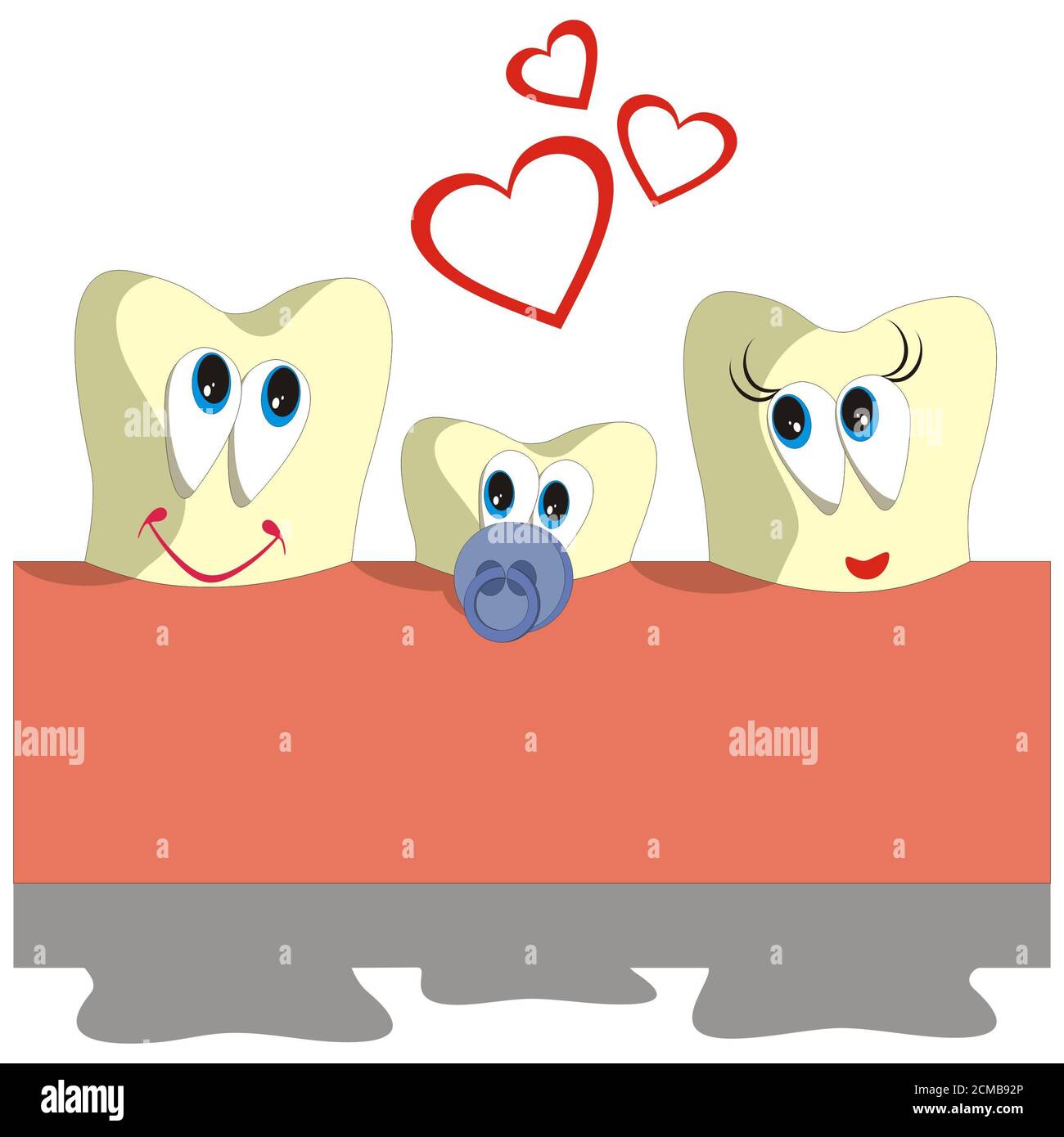 Tooth cartoon set 005 Stock Photo - Alamy
