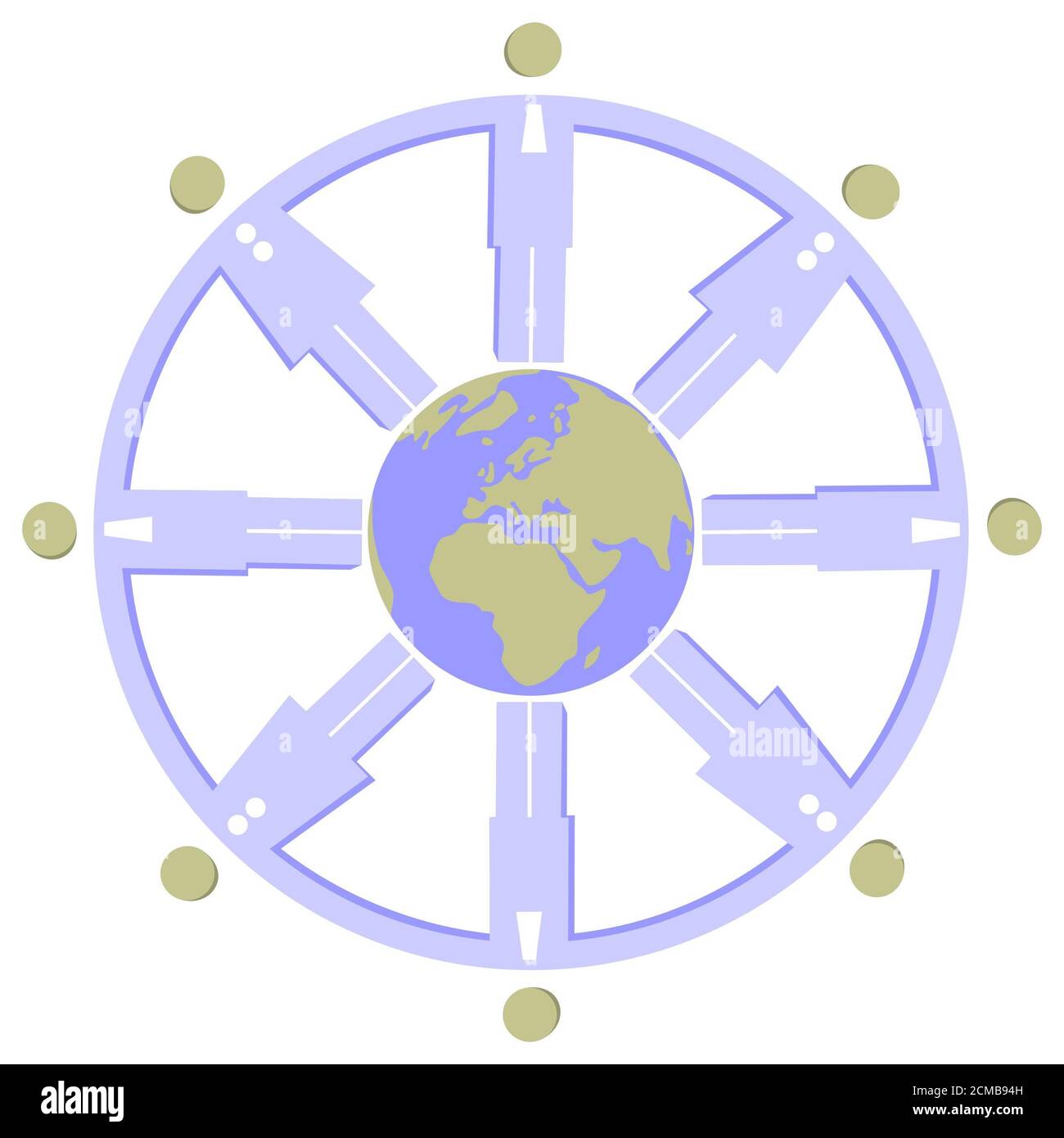 Happy cute earth Cut Out Stock Images & Pictures - Alamy