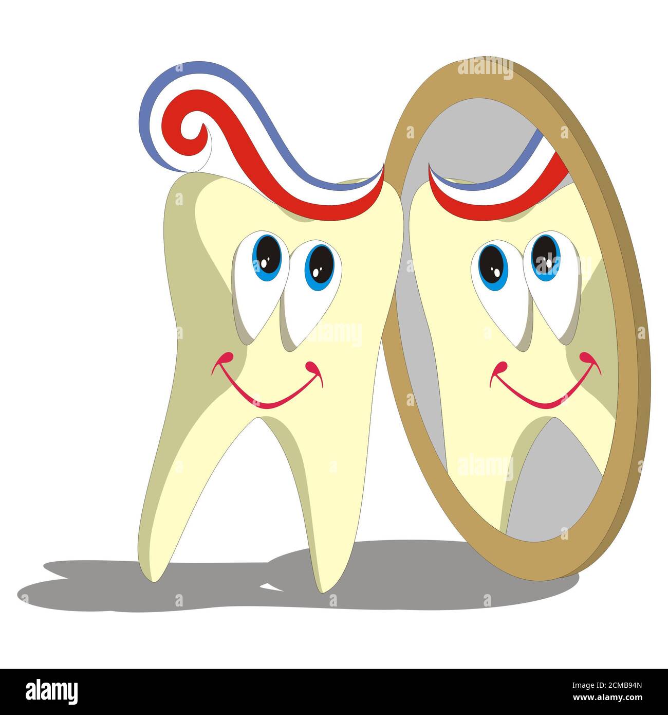 Tooth cartoon set 004 Stock Photo - Alamy