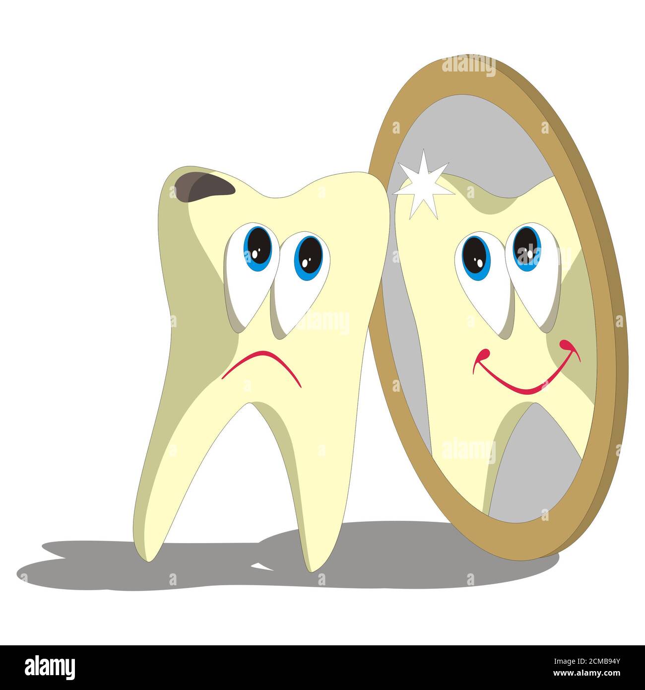 Tooth cartoon set 006 Stock Photo - Alamy
