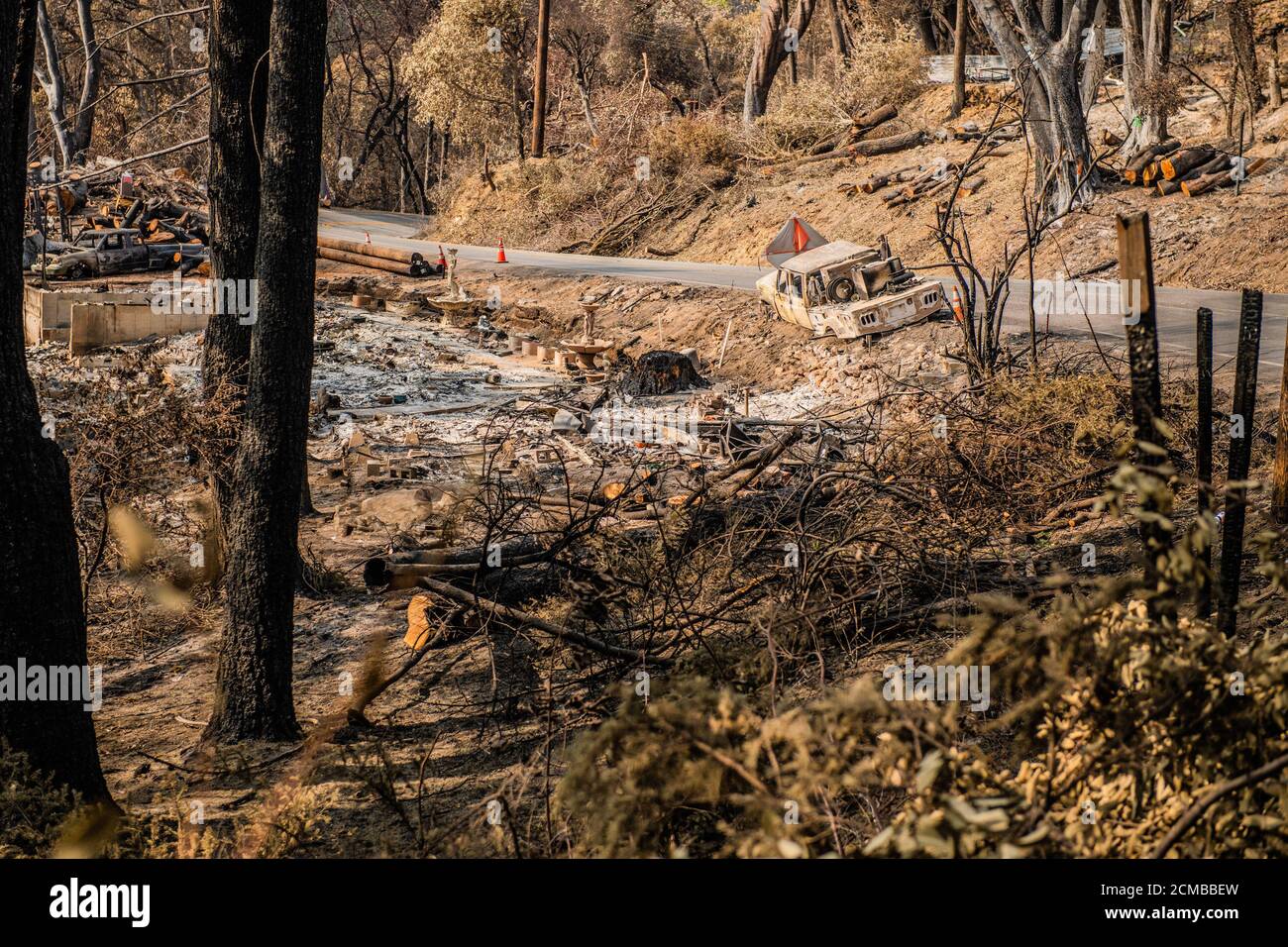 August complex fire hi-res stock photography and images - Alamy